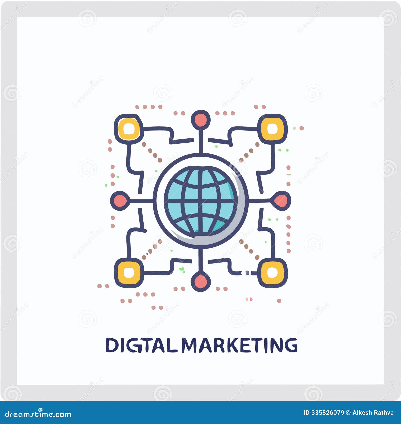 Vector Illustrations Icon Designed for Symbol of the Marketing and ...