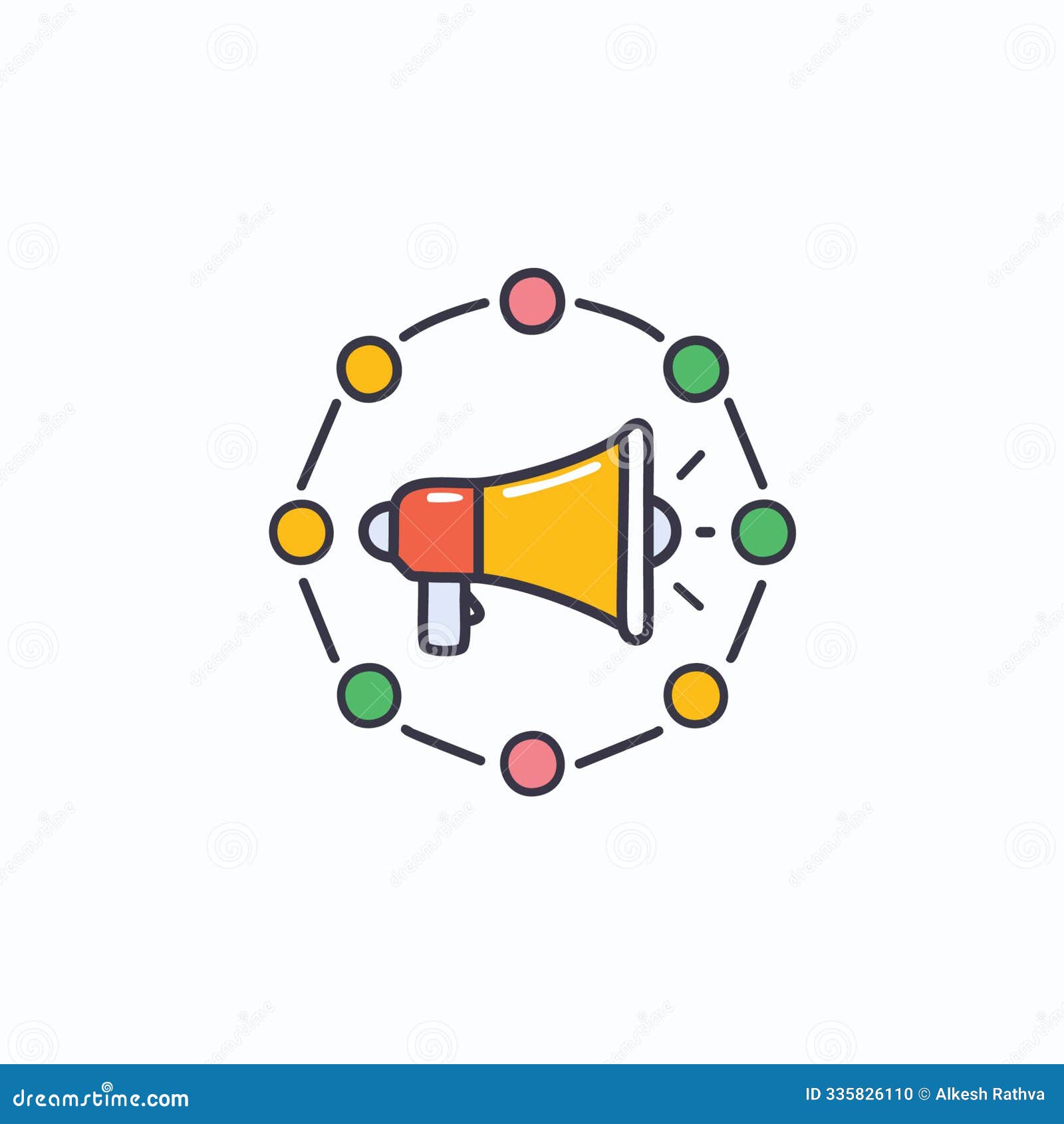 Vector Illustrations Icon Designed for Symbol of Reprents Marketing in ...