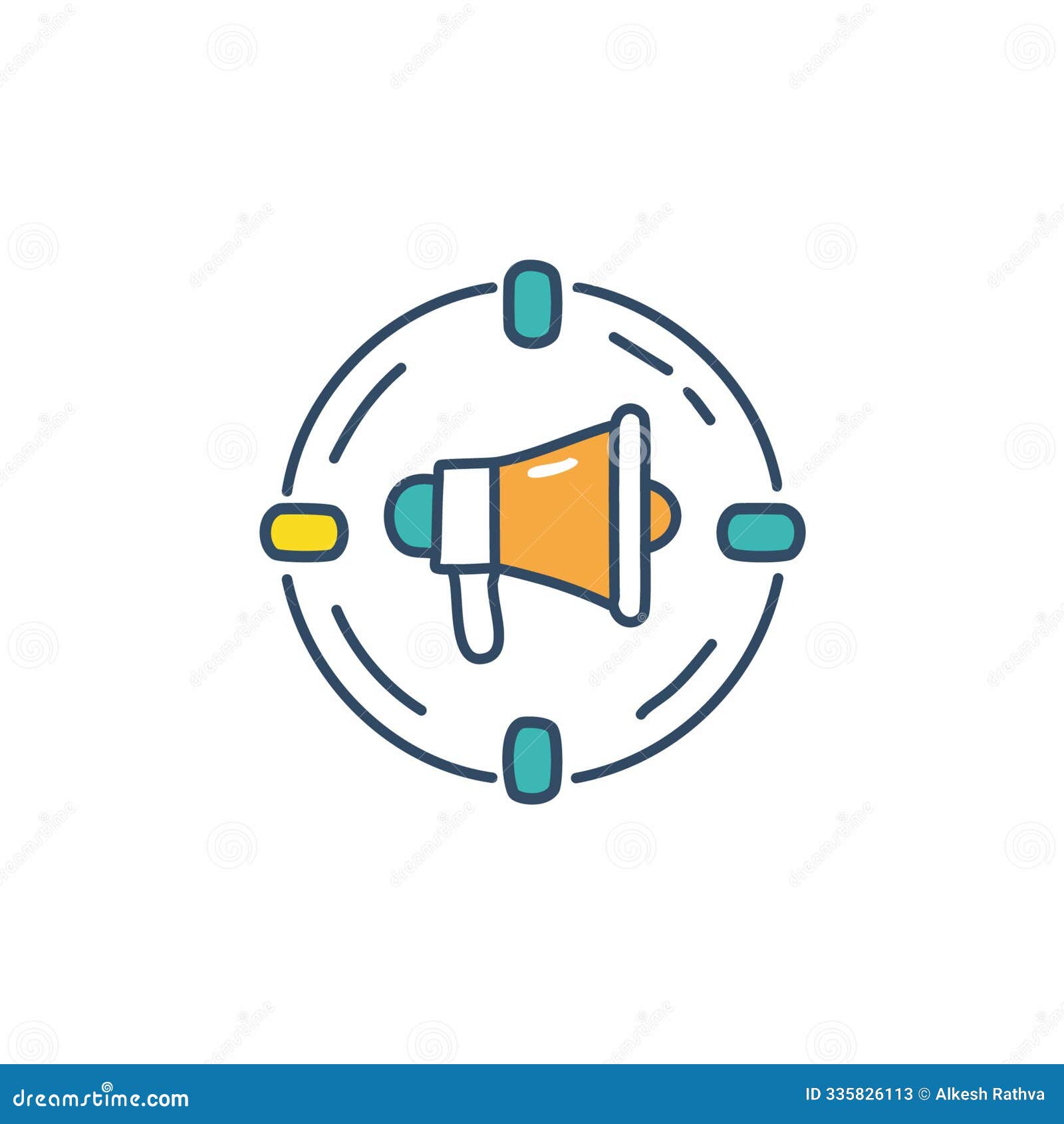 Vector Illustrations Icon Designed for Symbol of Reprents Marketing in ...