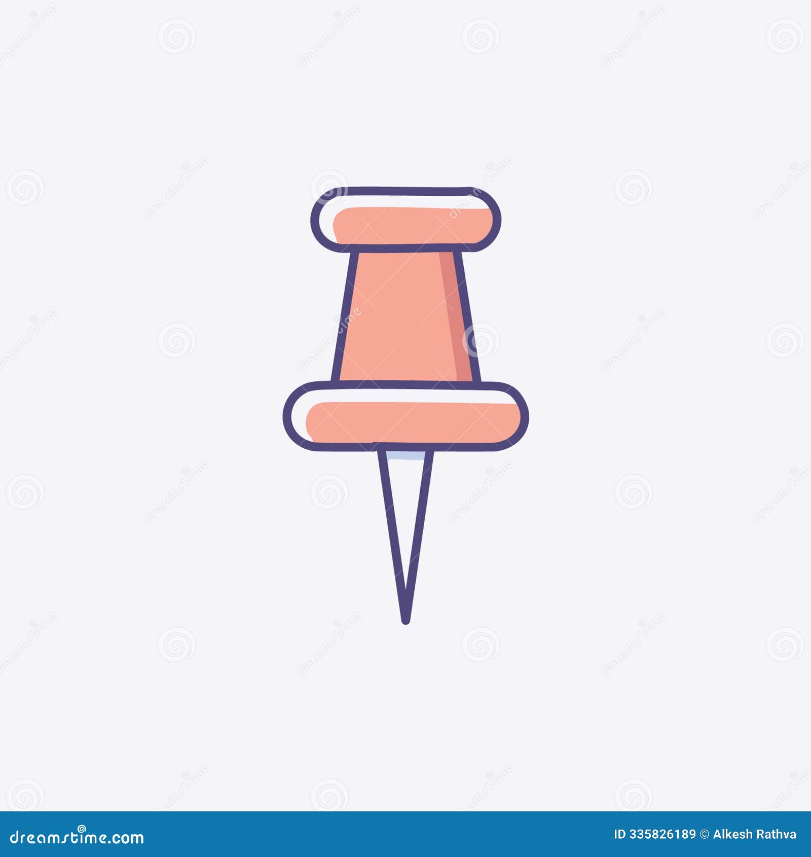 Vector Illustrations Icon Designed for Symbol of Pinned. Stock ...