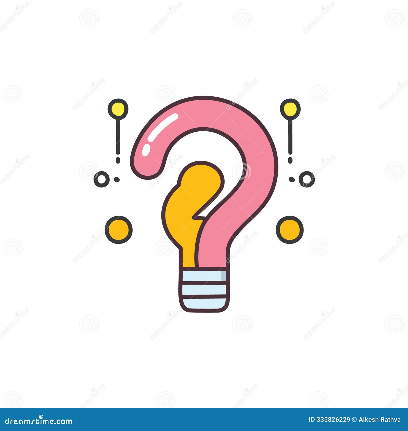 Vector Illustrations Icon Designed for Symbol of Questions. Stock ...