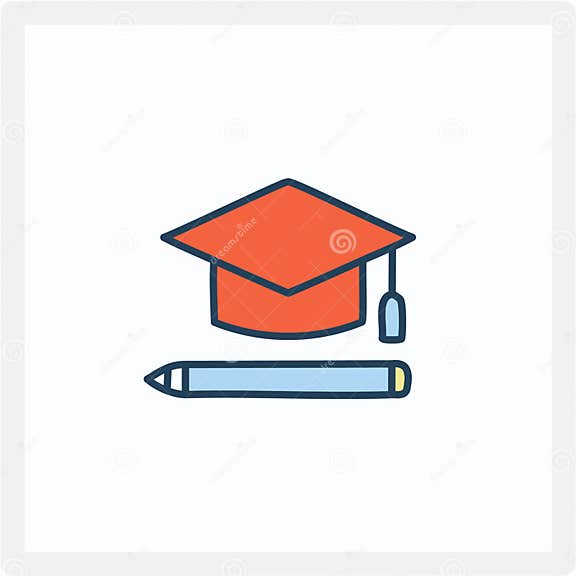 Vector Illustrations Icon Designed for Symbol of Education Scholars ...
