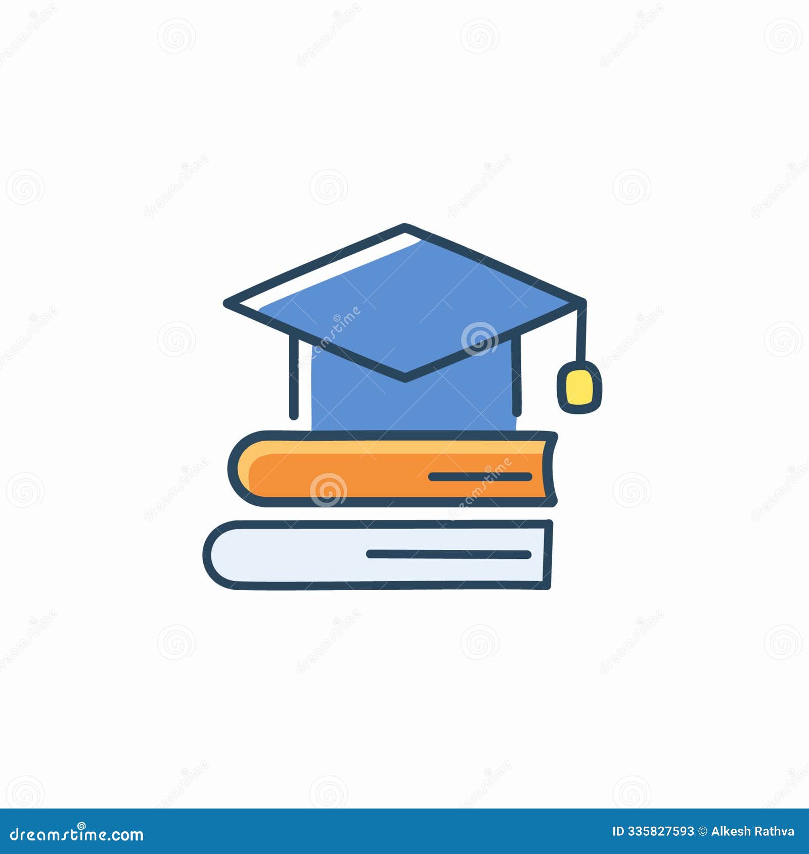 Vector Illustrations Icon Designed for Symbol of Education Scholars ...