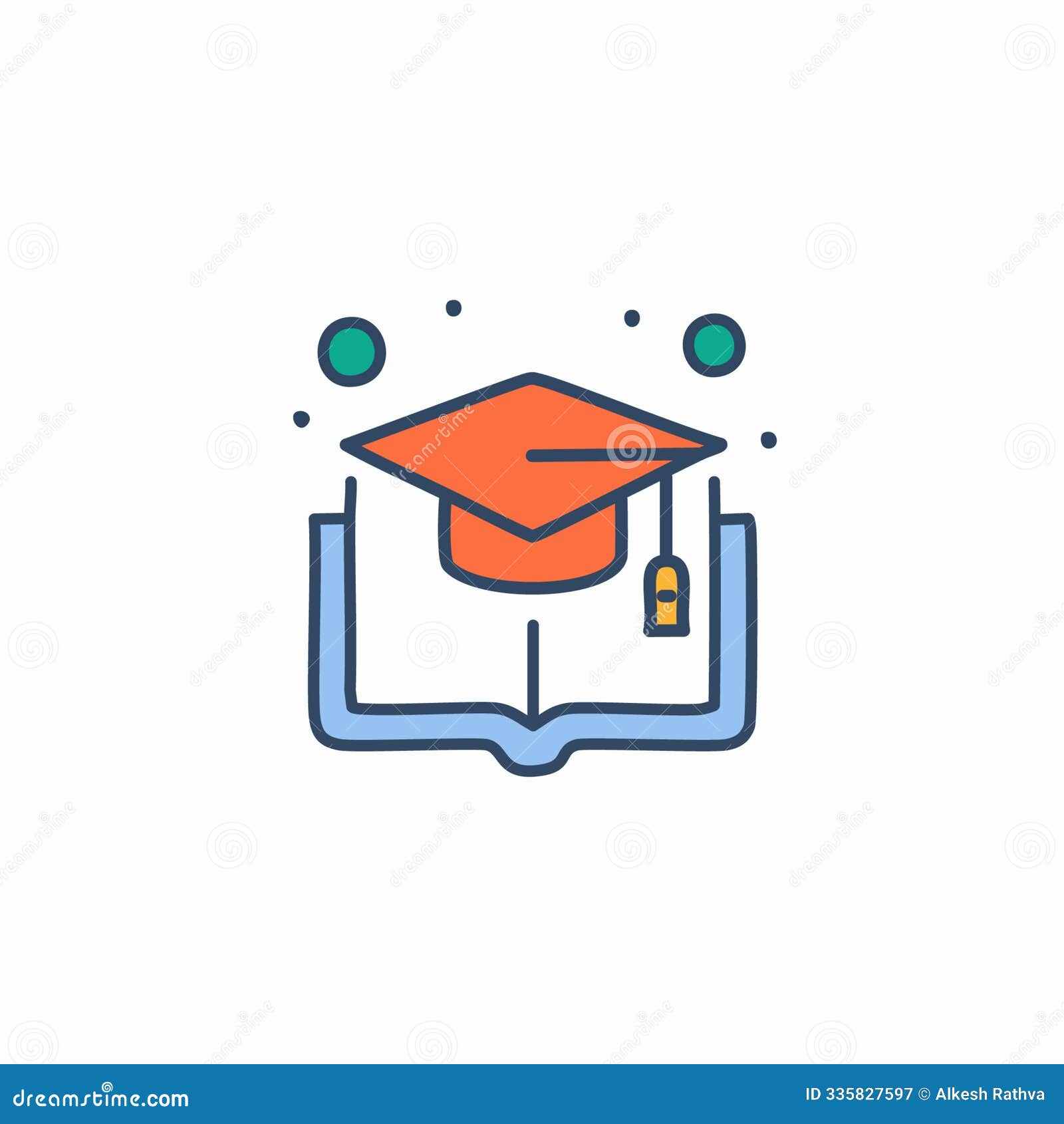 Vector Illustrations Icon Designed for Symbol of Education Scholars ...