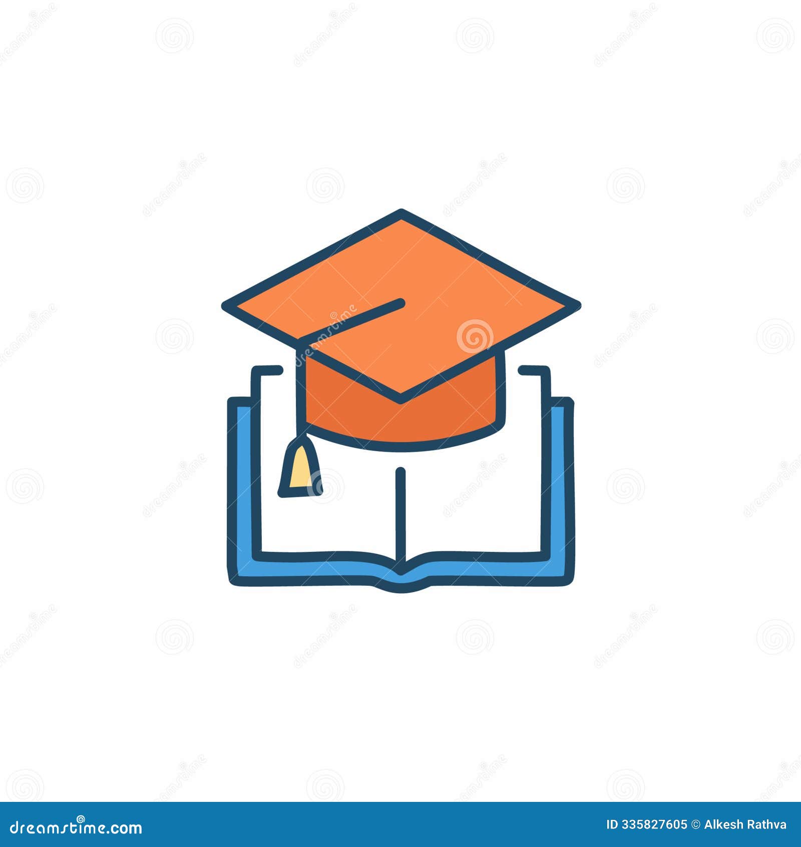 Vector Illustrations Icon Designed for Symbol of Education Scholars ...