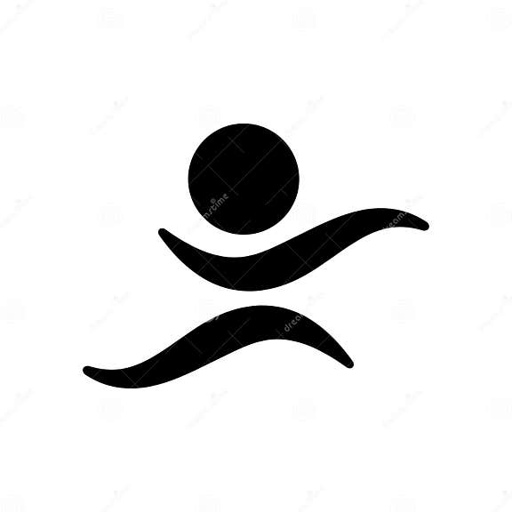 Swimmer Icon. Simple Swimmer Logo. Swimmer Sign and Symbol. Swimmer ...