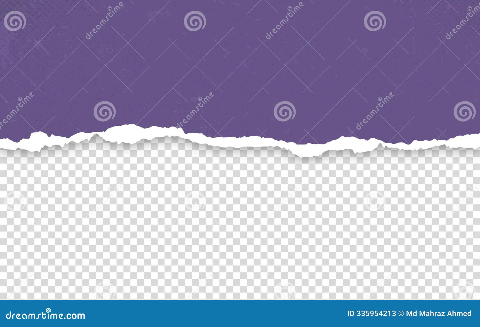 Ripped and Torn Paper on Transparent Background Stock Illustration ...