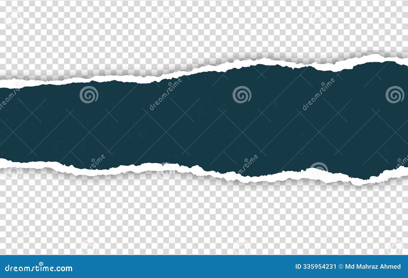 Ripped and Torn Paper on Transparent Background Stock Vector ...