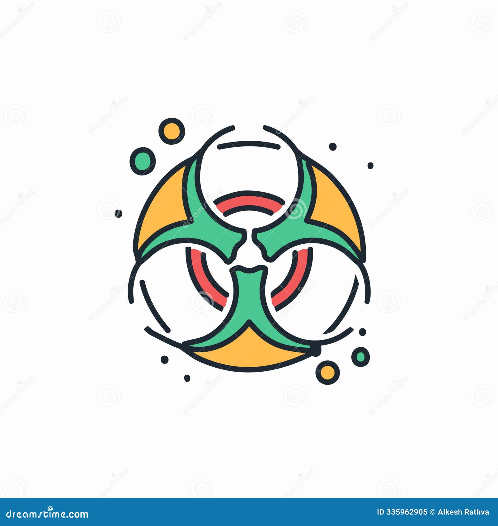 Icon Design for the Symbol of Biomedical Waste Process. Stock ...