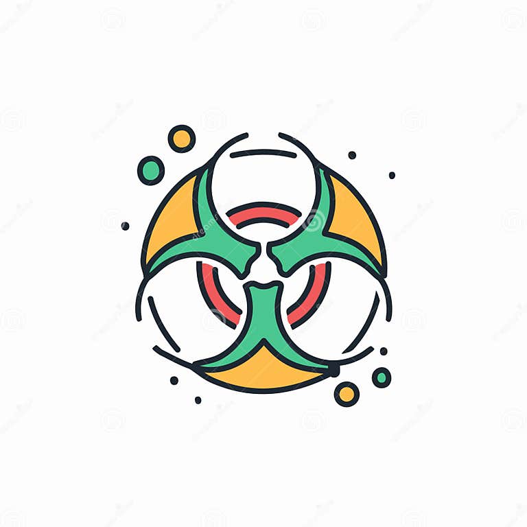 Icon Design for the Symbol of Biomedical Waste Process. Stock ...
