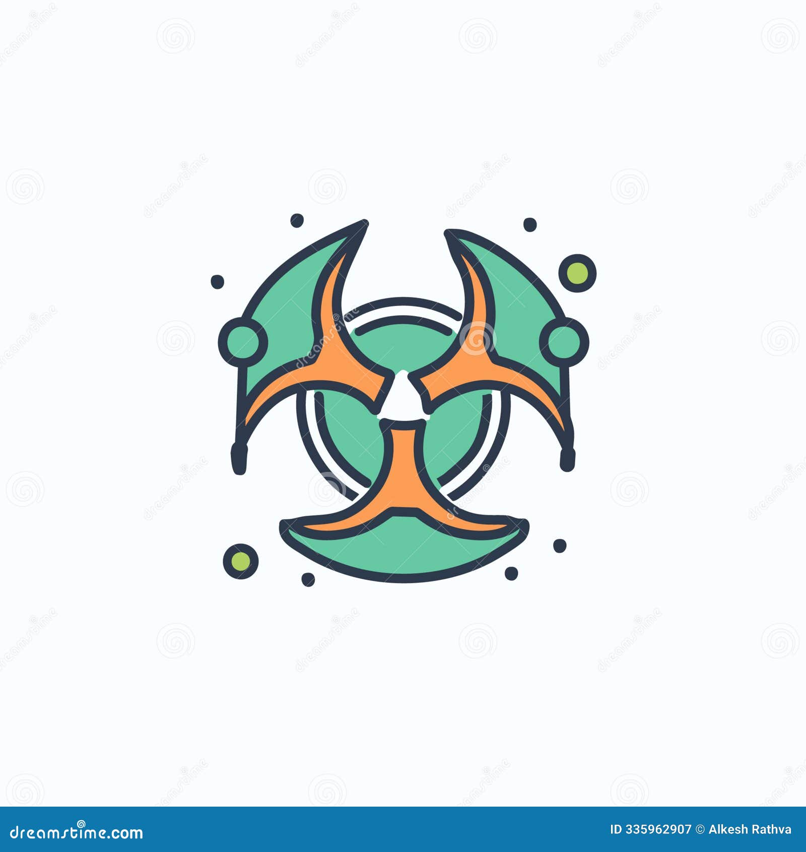 Icon Design for the Symbol of Biomedical Waste Process. Stock ...