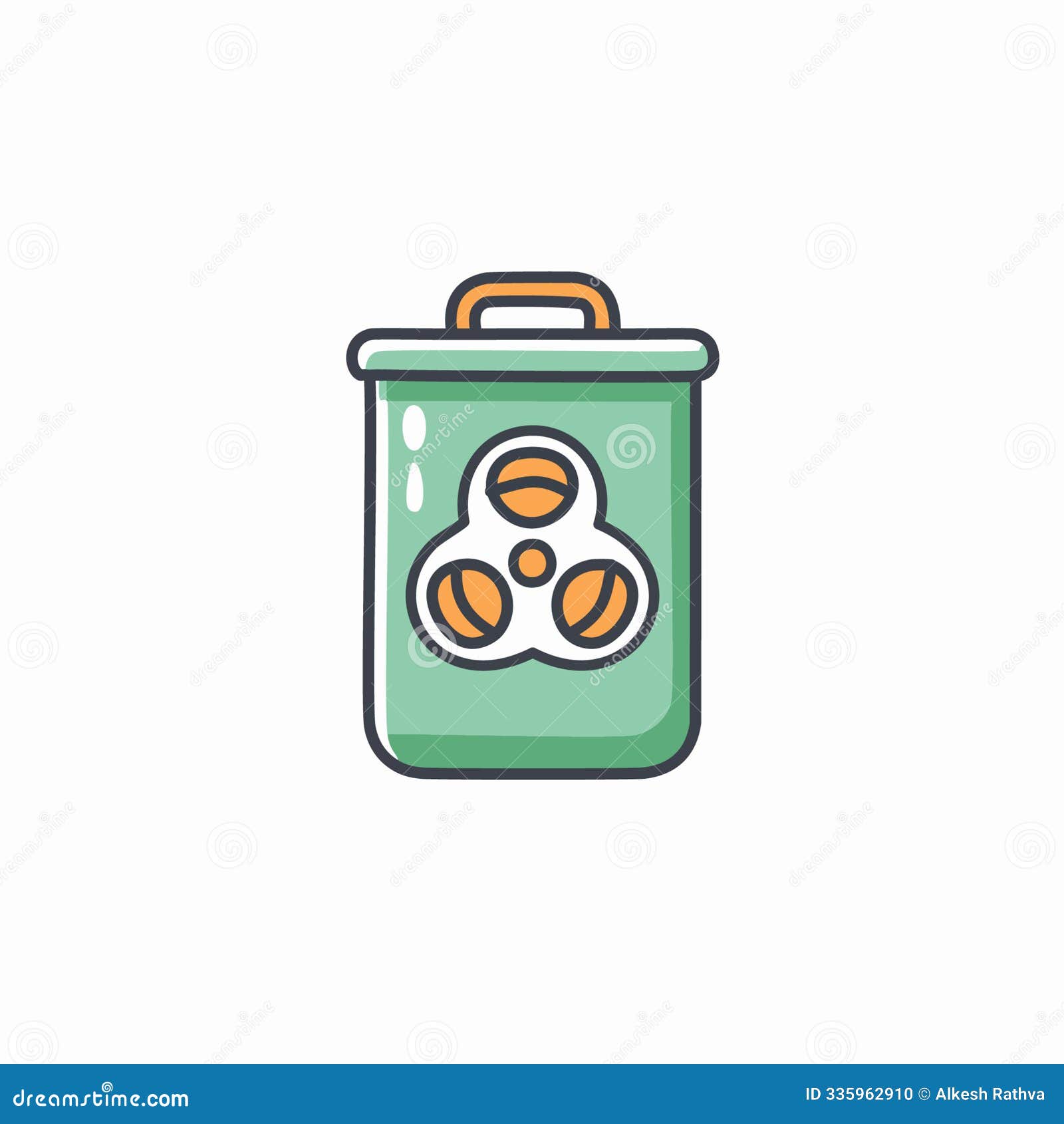 Icon Design for the Symbol of Biomedical Waste Process. Stock ...