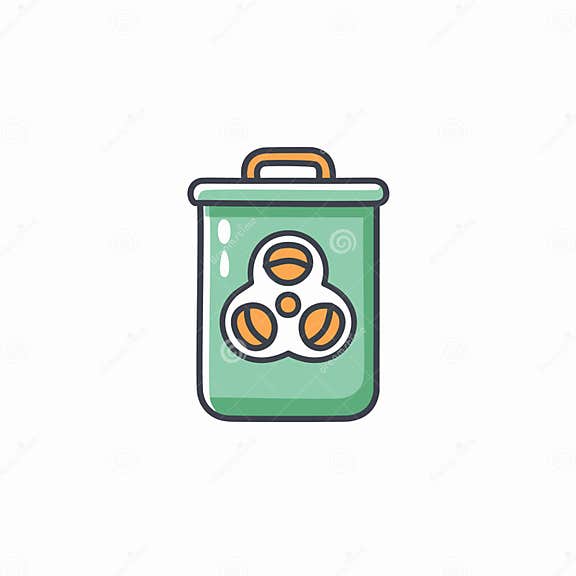 Icon Design for the Symbol of Biomedical Waste Process. Stock ...