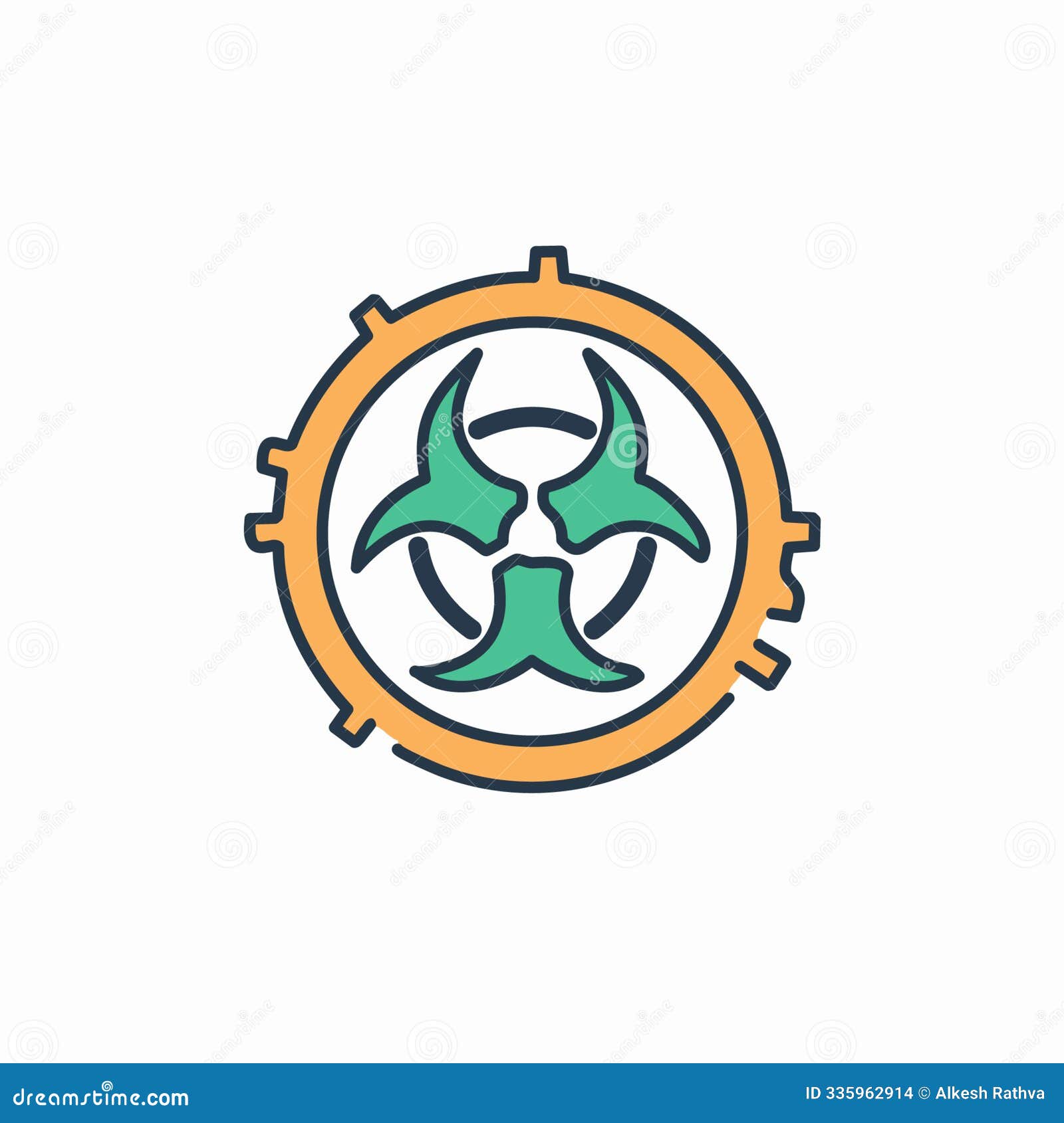 Icon Design for the Symbol of Biomedical Waste Process. Stock ...