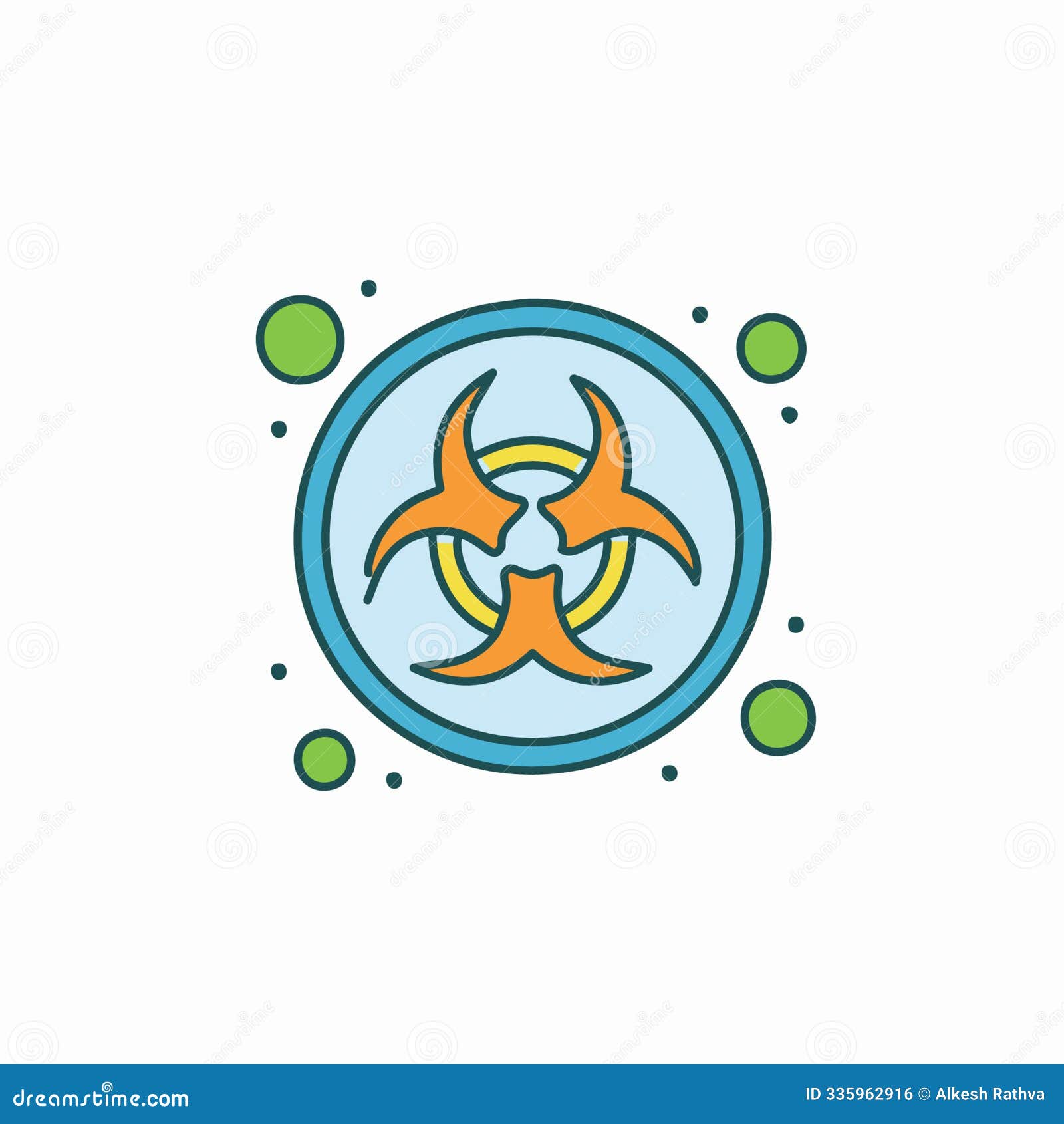 Icon Design for the Symbol of Biomedical Waste Process. Stock ...