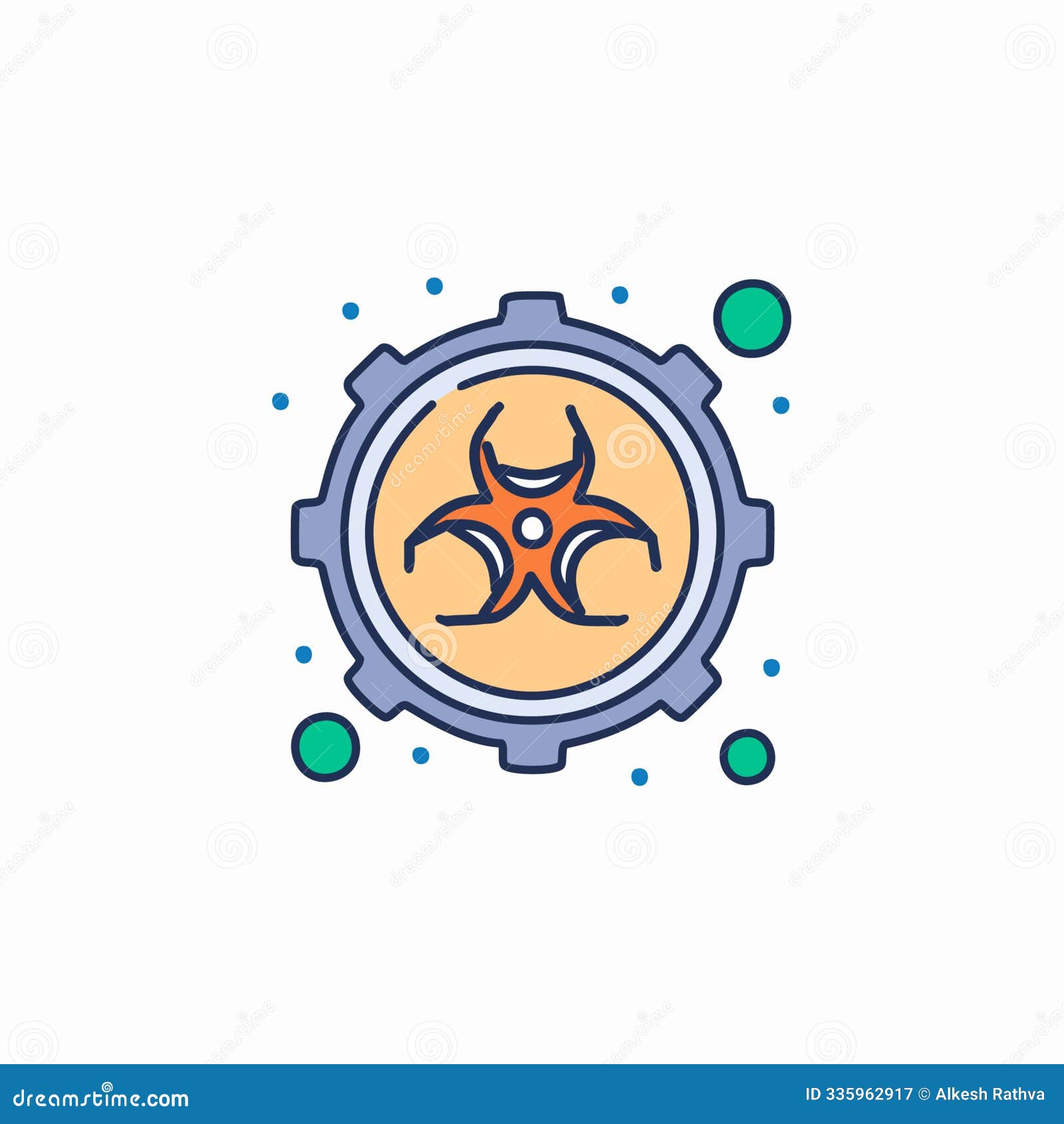 Icon Design for the Symbol of Biomedical Waste Process. Stock ...