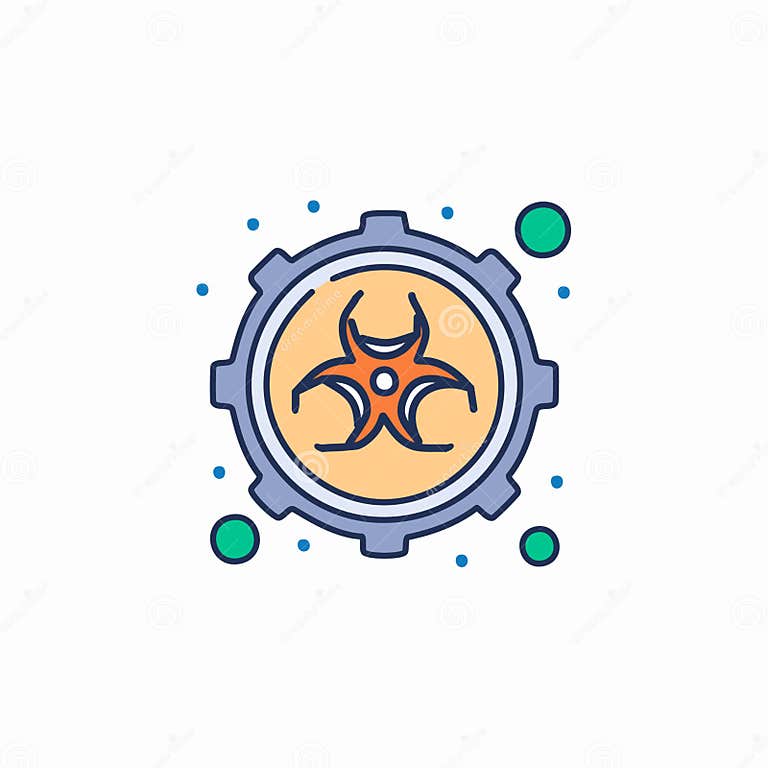 Icon Design for the Symbol of Biomedical Waste Process. Stock ...
