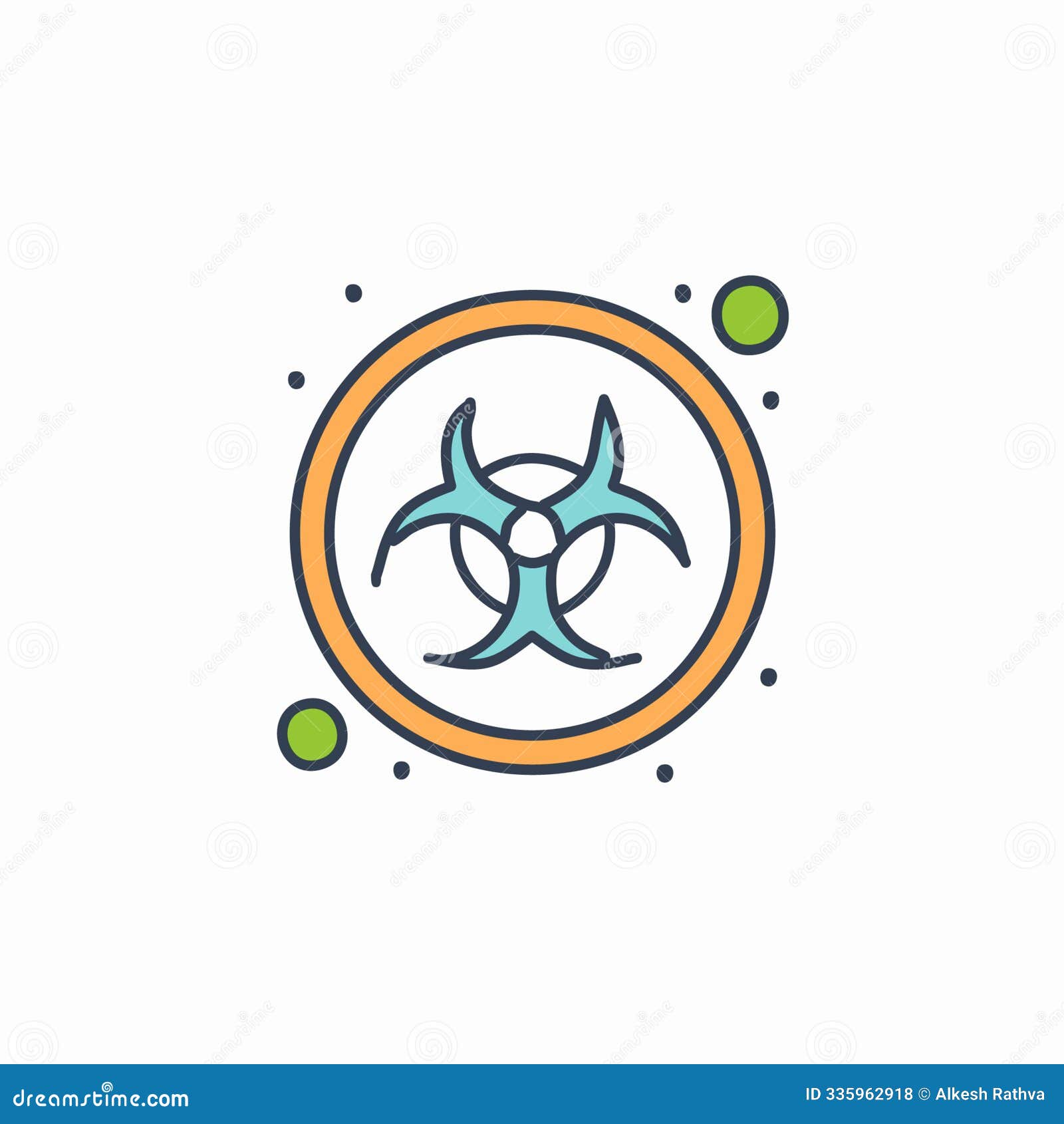 Icon Design for the Symbol of Biomedical Waste Process. Stock ...