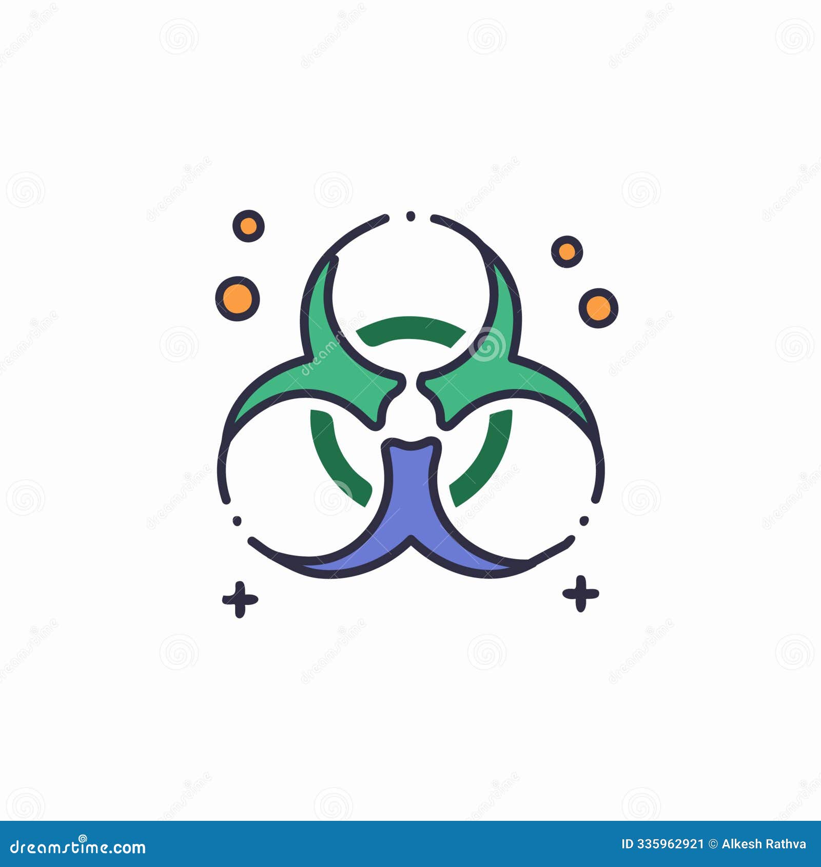 Icon Design for the Symbol of Biomedical Waste Process. Stock ...