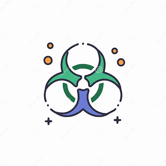 Icon Design for the Symbol of Biomedical Waste Process. Stock ...