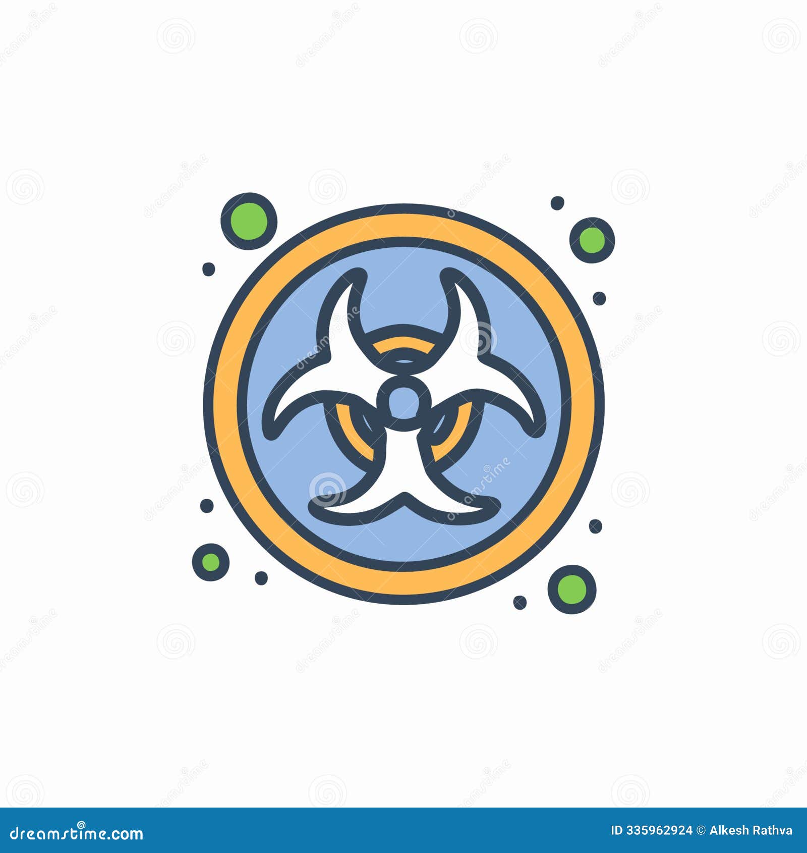 Icon Design for the Symbol of Biomedical Waste Process. Stock ...