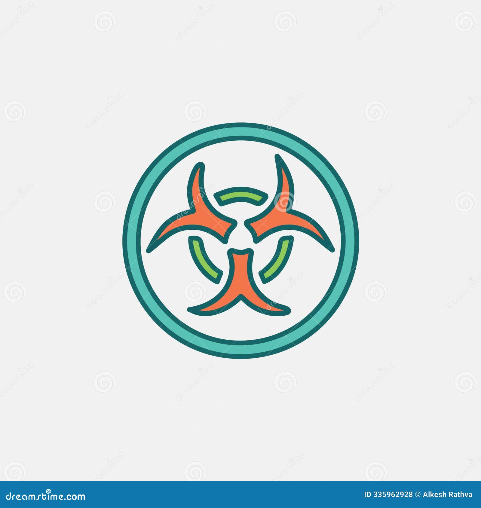 Icon Design for the Symbol of Biomedical Waste Process. Stock ...