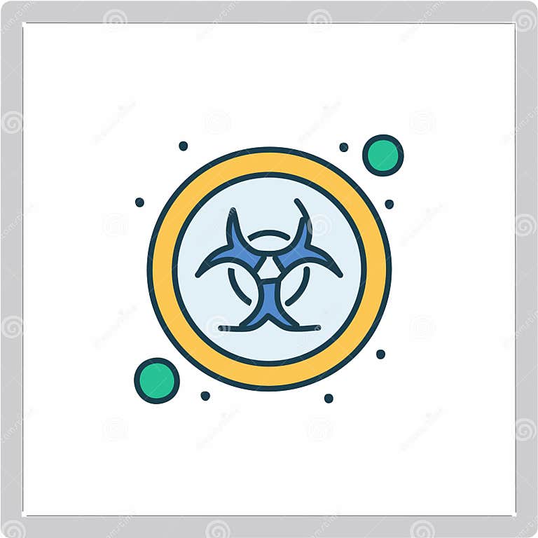 Icon Design for the Symbol of Biomedical Waste Process. Stock ...