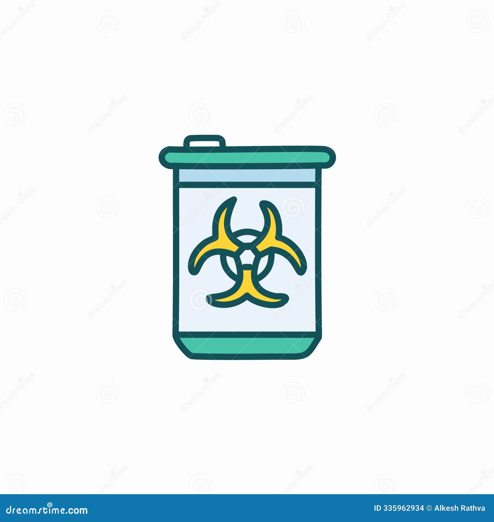 Icon Design for the Symbol of Biomedical Waste Process. Stock ...