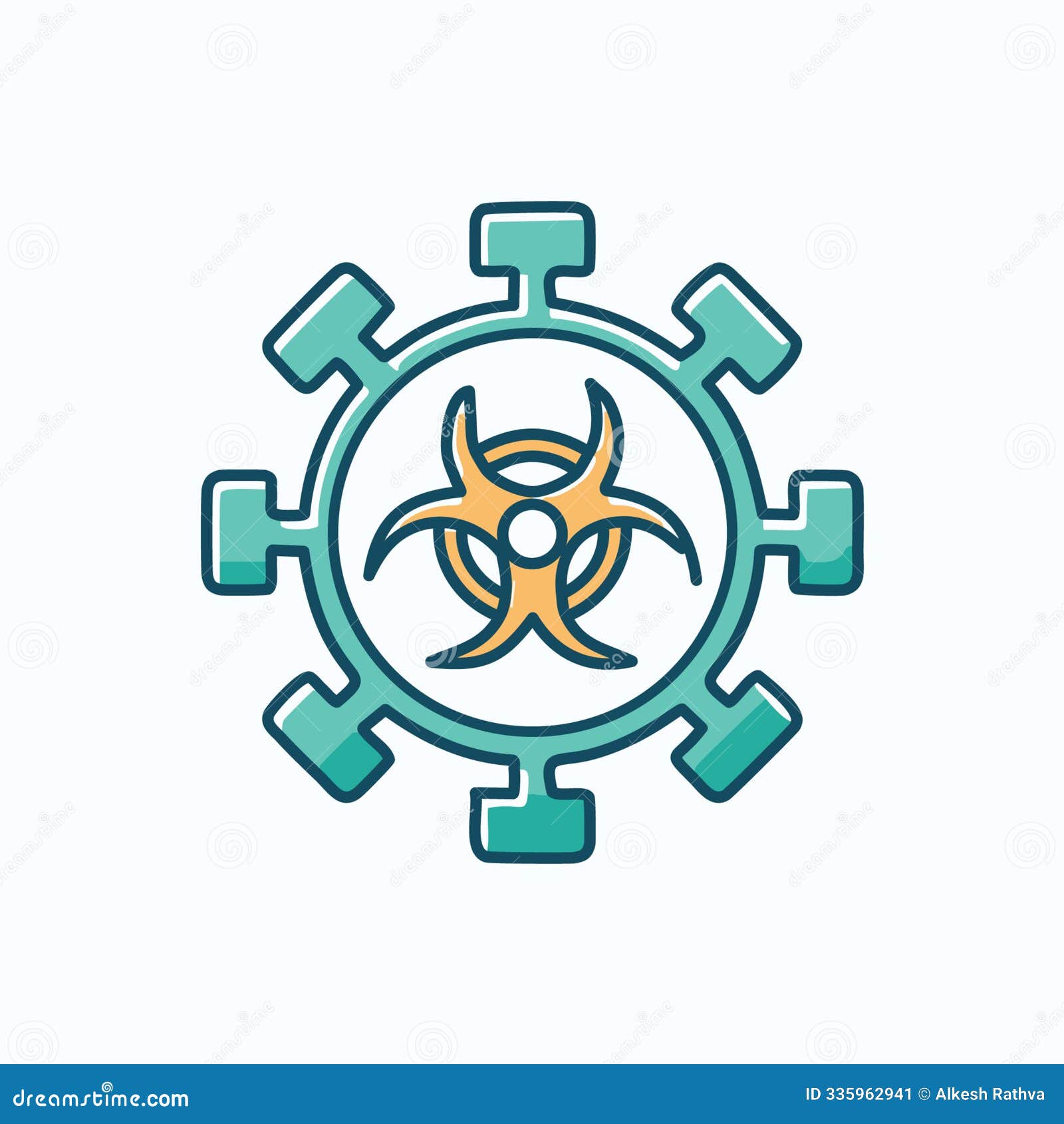 Icon Design for the Symbol of Biomedical Waste Process. Stock ...