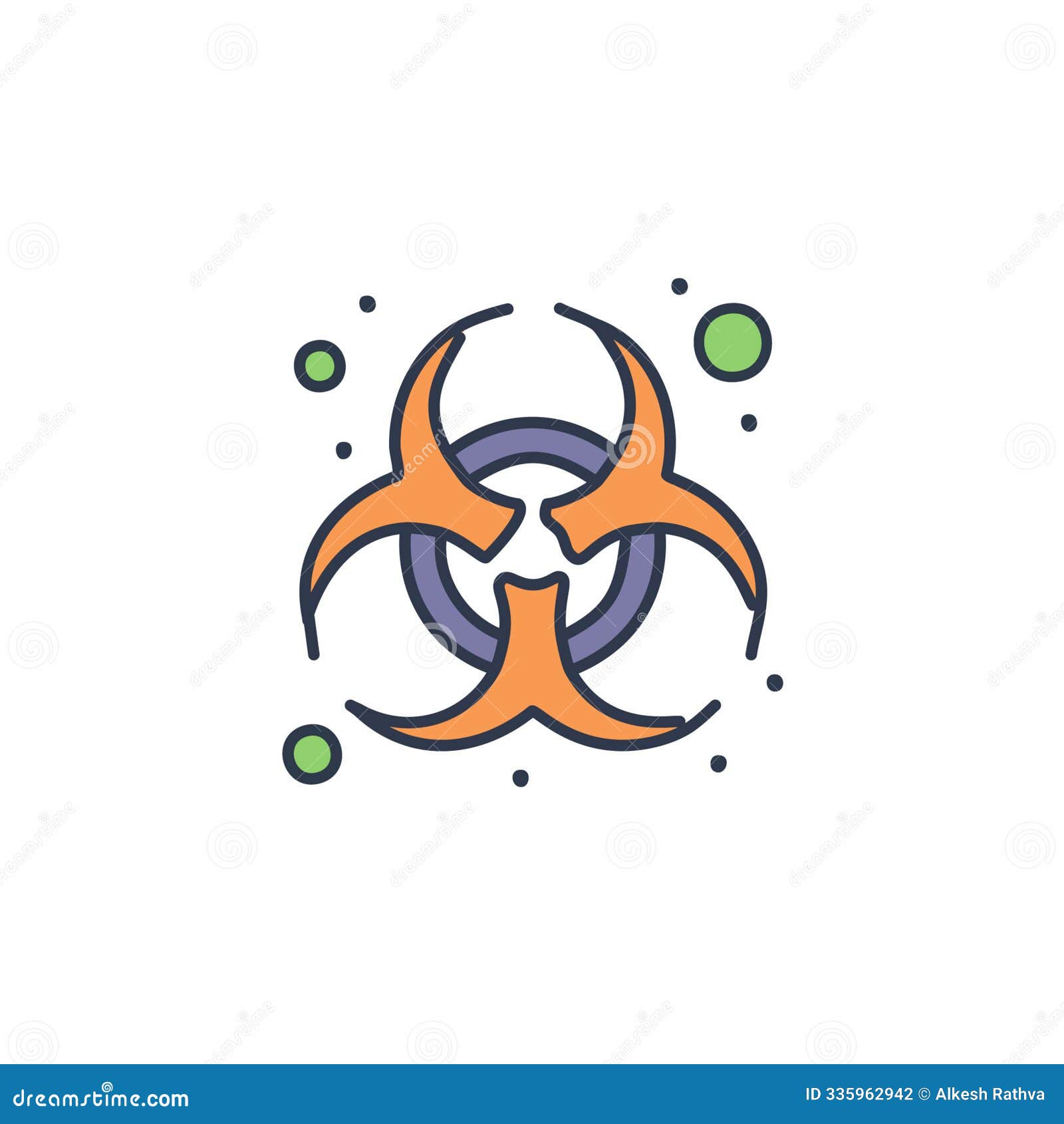 Icon Design for the Symbol of Biomedical Waste Process. Stock ...