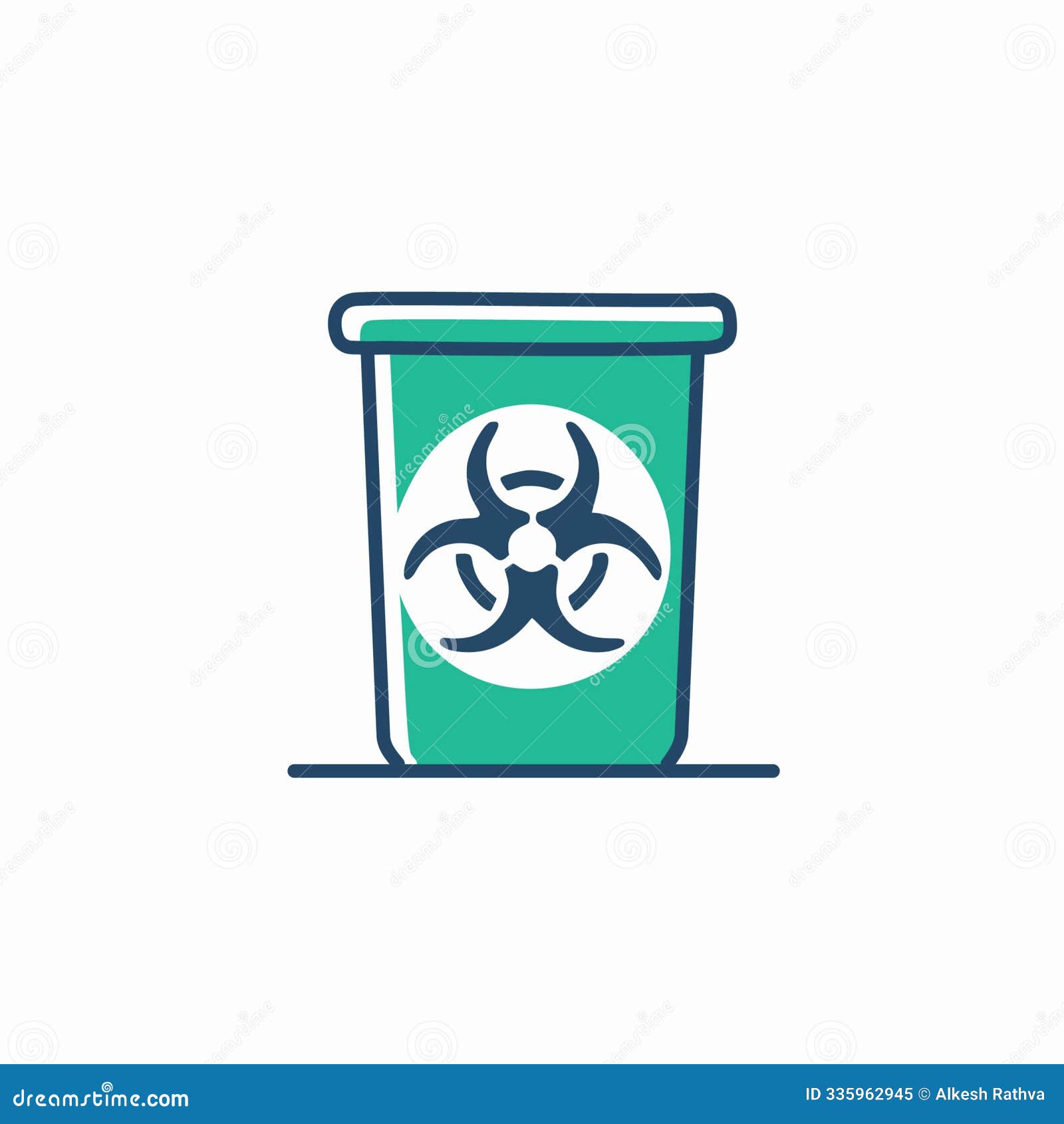Icon Design for the Symbol of Biomedical Waste Process. Stock ...