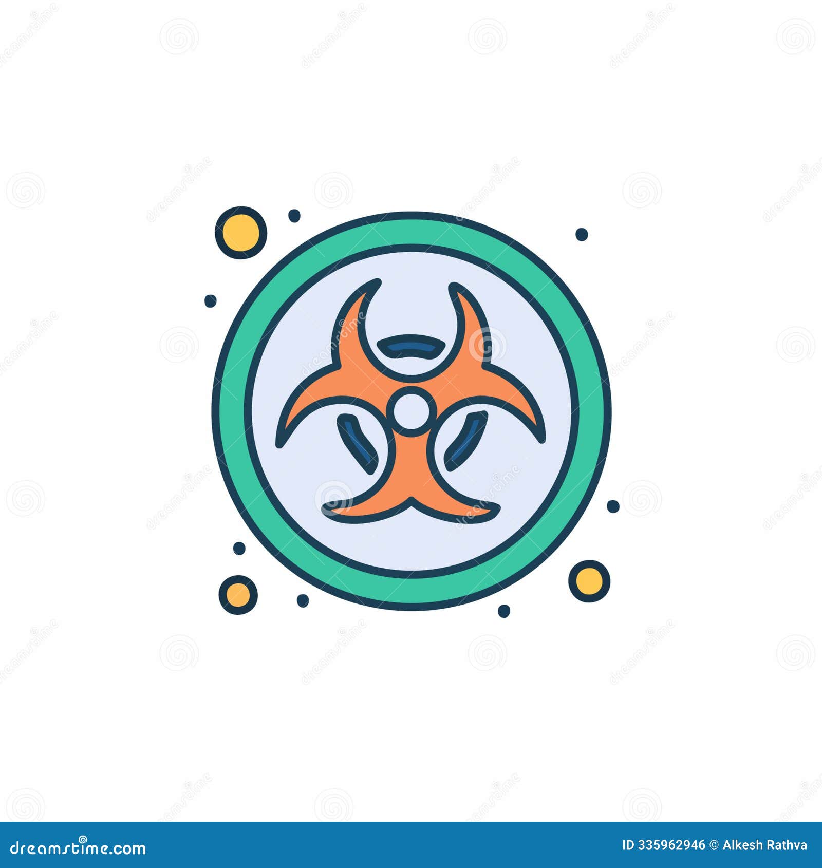 Icon Design for the Symbol of Biomedical Waste Process. Stock ...