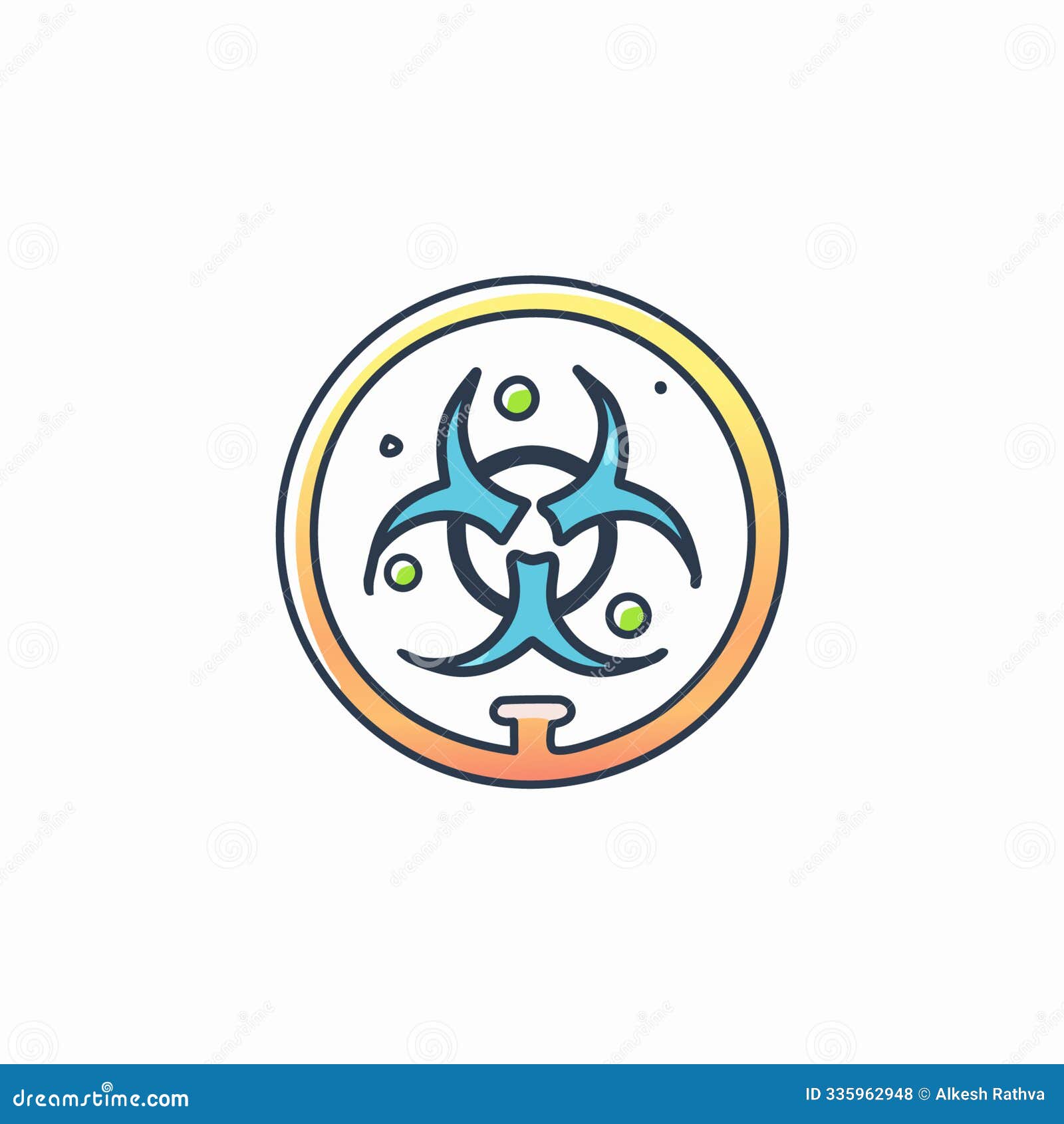 Icon Design for the Symbol of Biomedical Waste Process. Stock ...