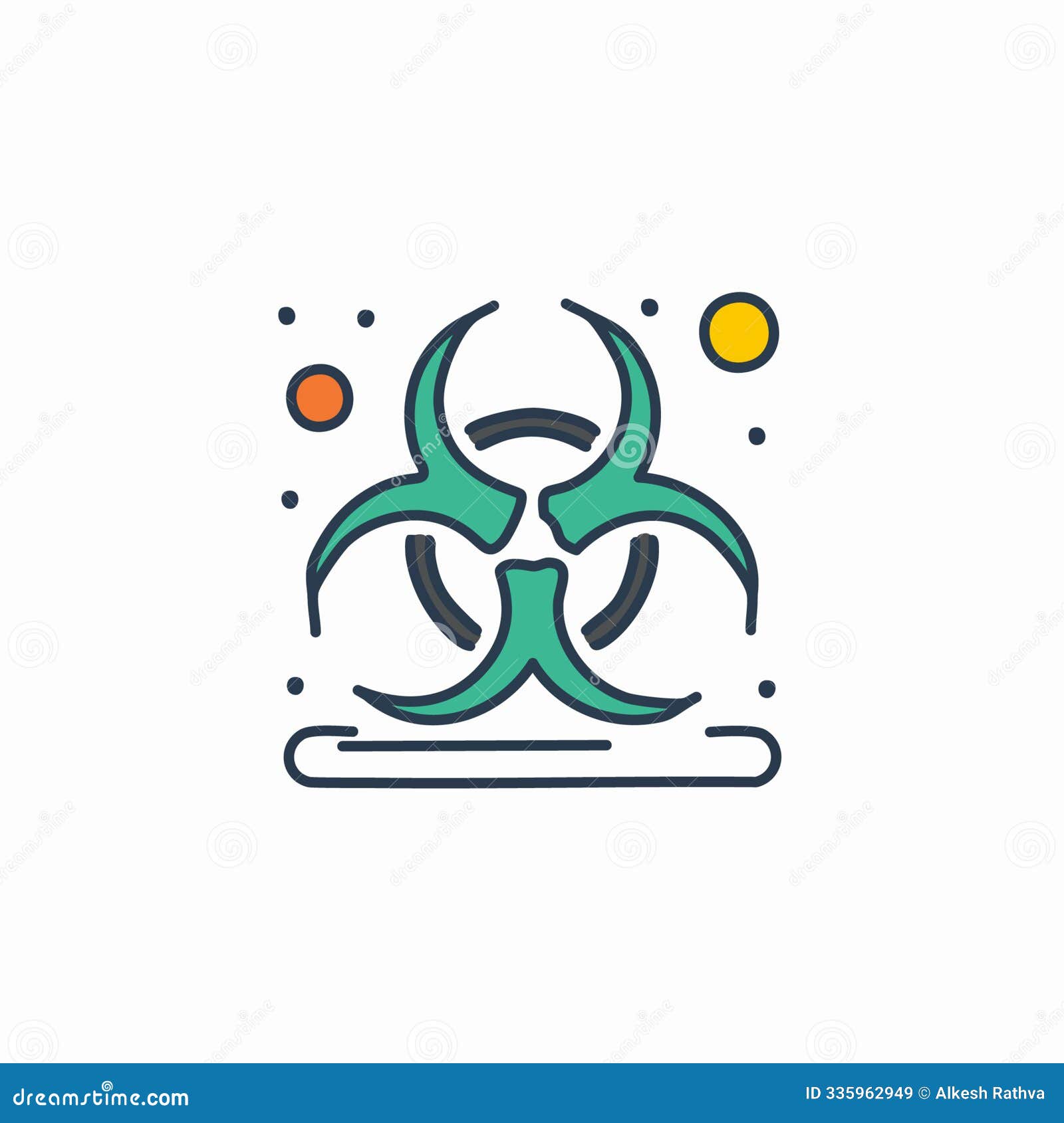 Icon Design for the Symbol of Biomedical Waste Process. Stock ...