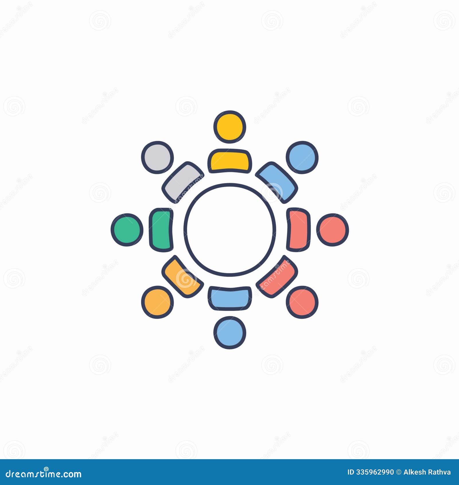Business Cooperation Symbol Design in Vector. Stock Illustration ...