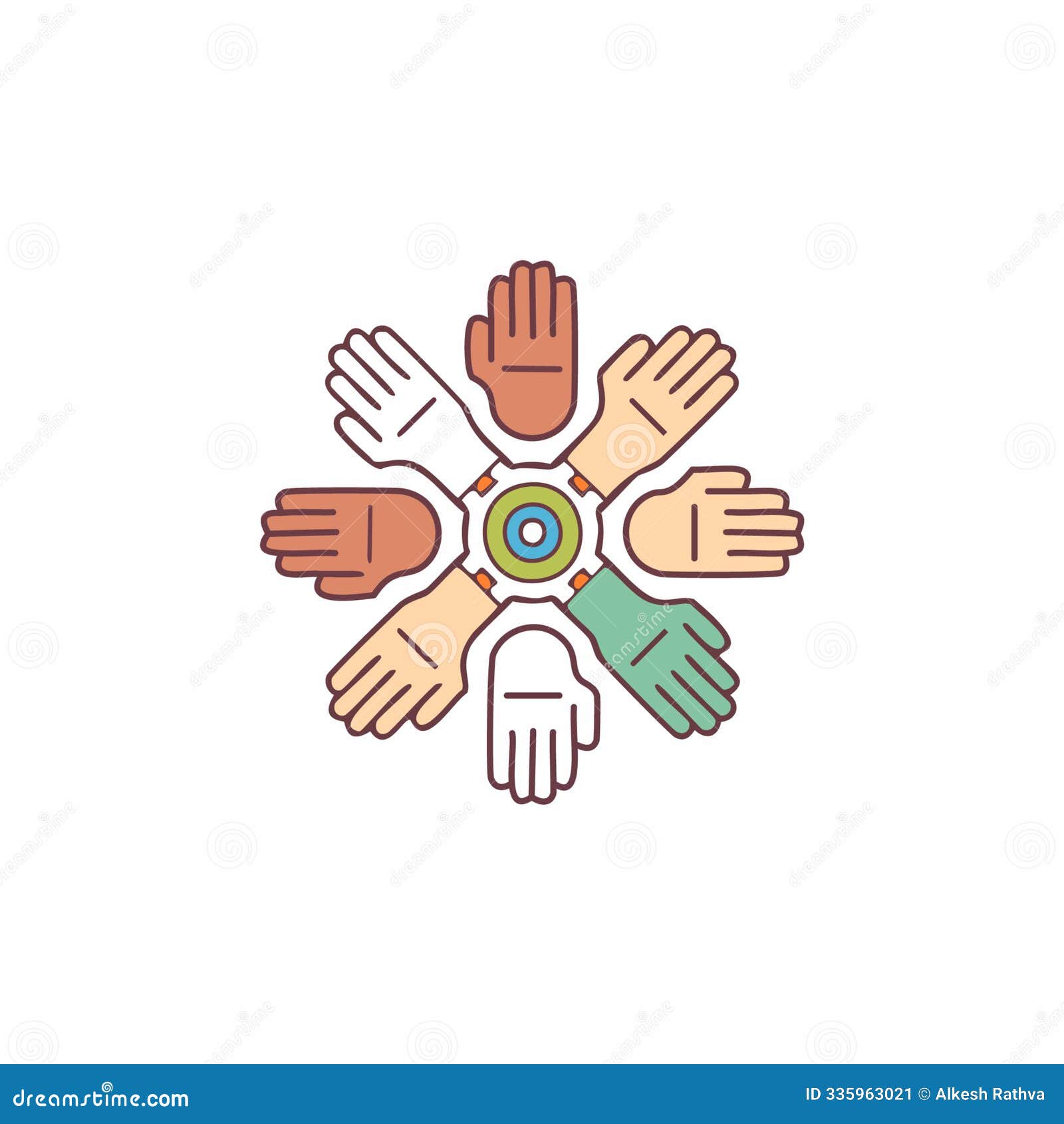 Business Cooperation Symbol Design in Vector. Stock Illustration ...