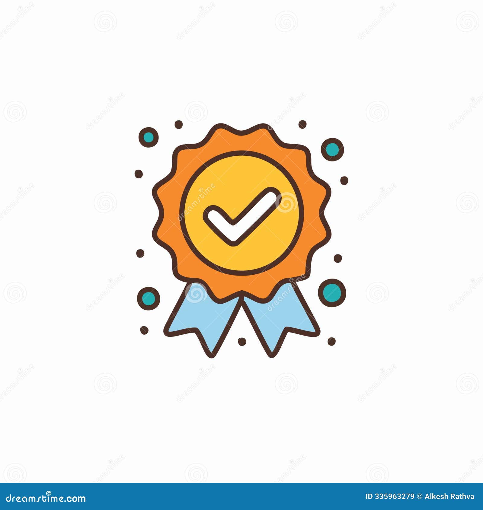 Vector Icon Design for Symbol of Business Budge. Stock Illustration ...
