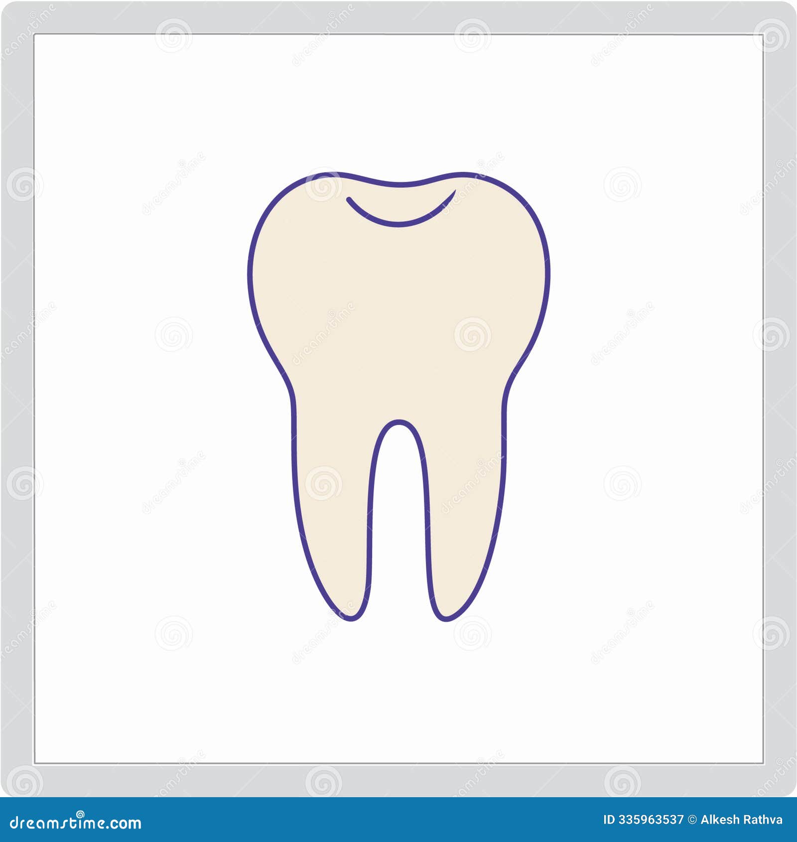 Vector Illustrations Icon Designed for Symbol of the Tooth. Stock ...