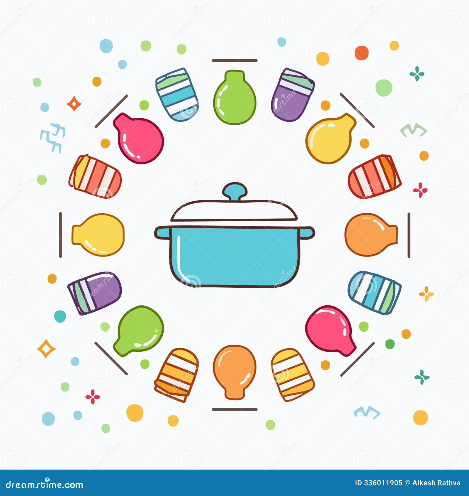Symbol Designed Which Represents the Cooking. Stock Illustration ...
