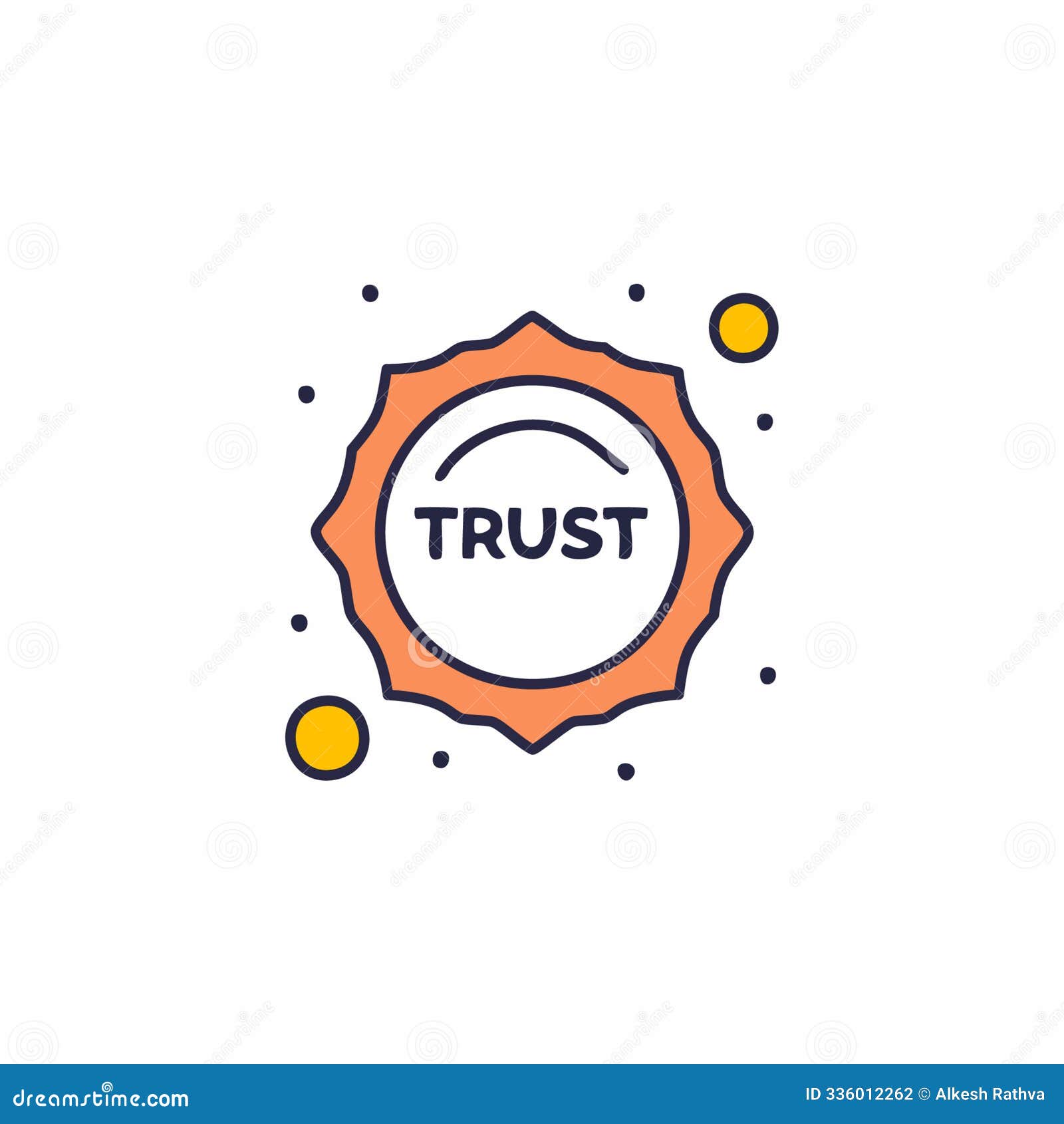 Icon Design for Symbol Represents the Trust Stock Illustration ...