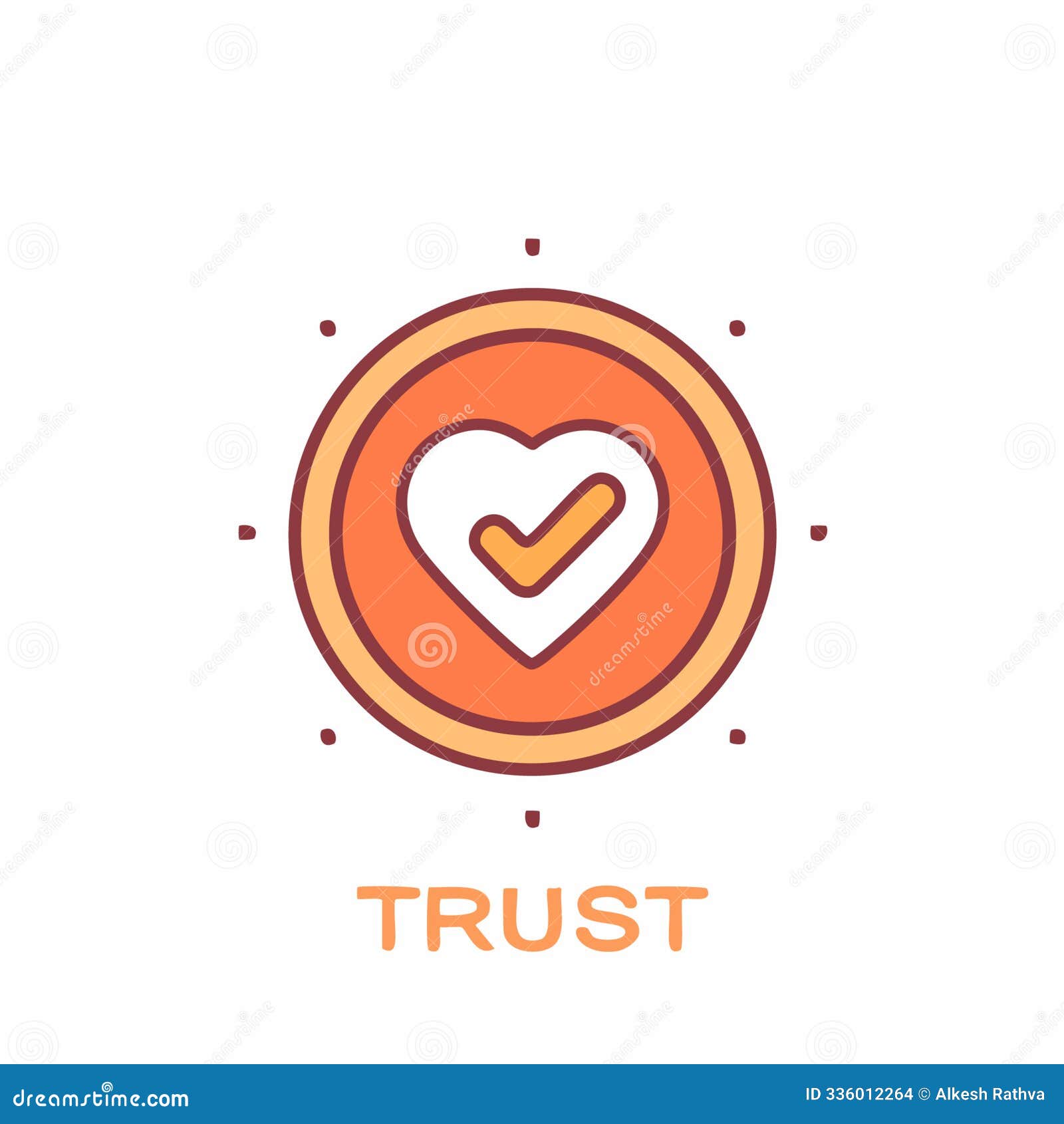 Icon Design for Symbol Represents the Trust Stock Illustration ...