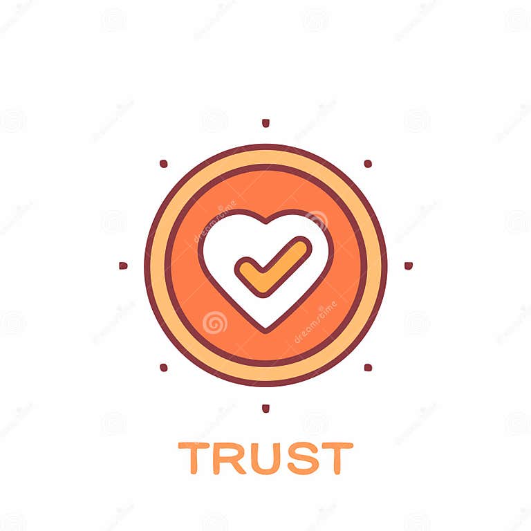 Icon Design for Symbol Represents the Trust Stock Illustration ...