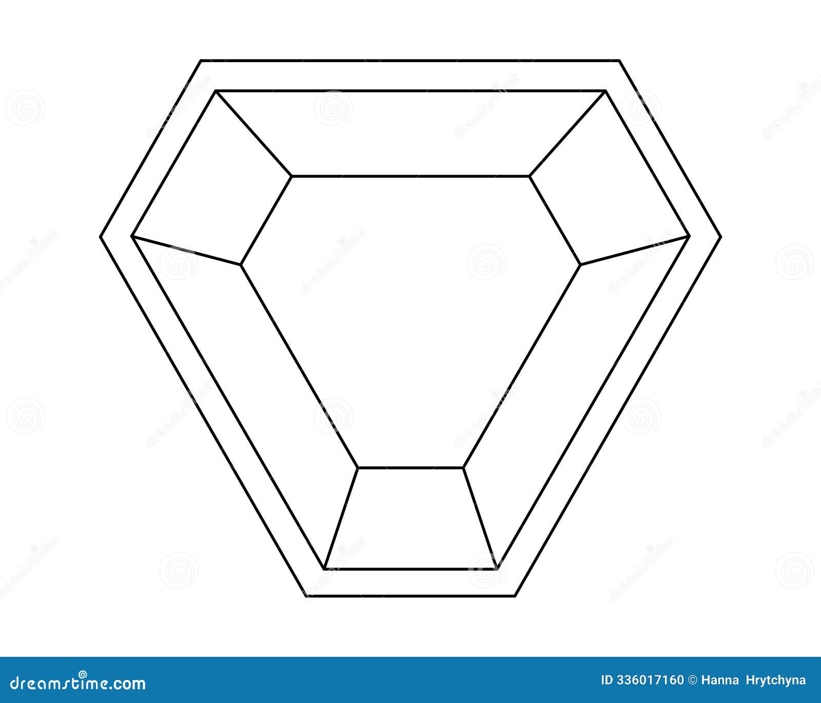 Triangular Jewelry Stone, Jewelry Insert from a Gemstone - Vector ...