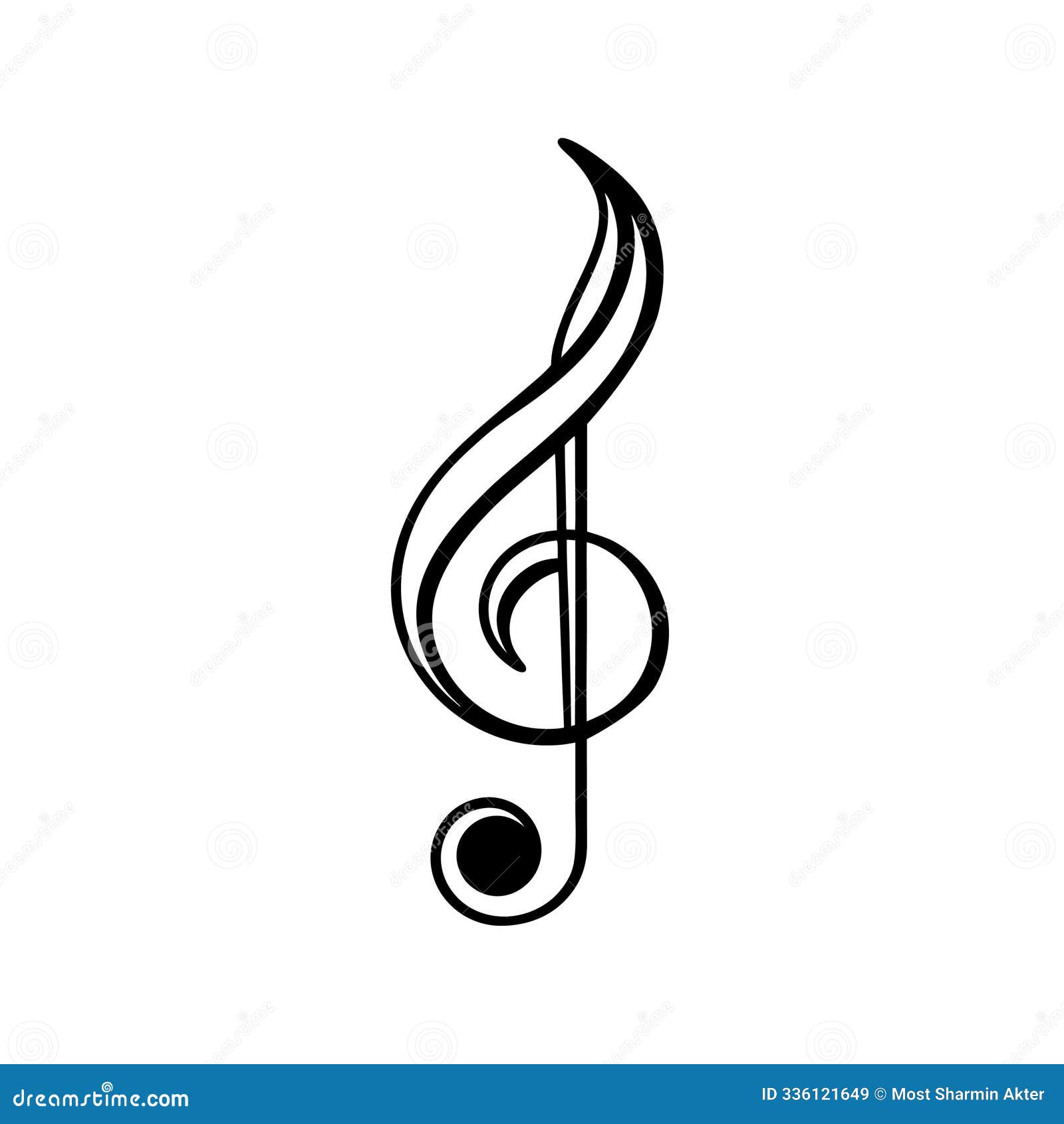 Dynamic Music Notes Wave Melody Vector Illustration Stock Illustration ...