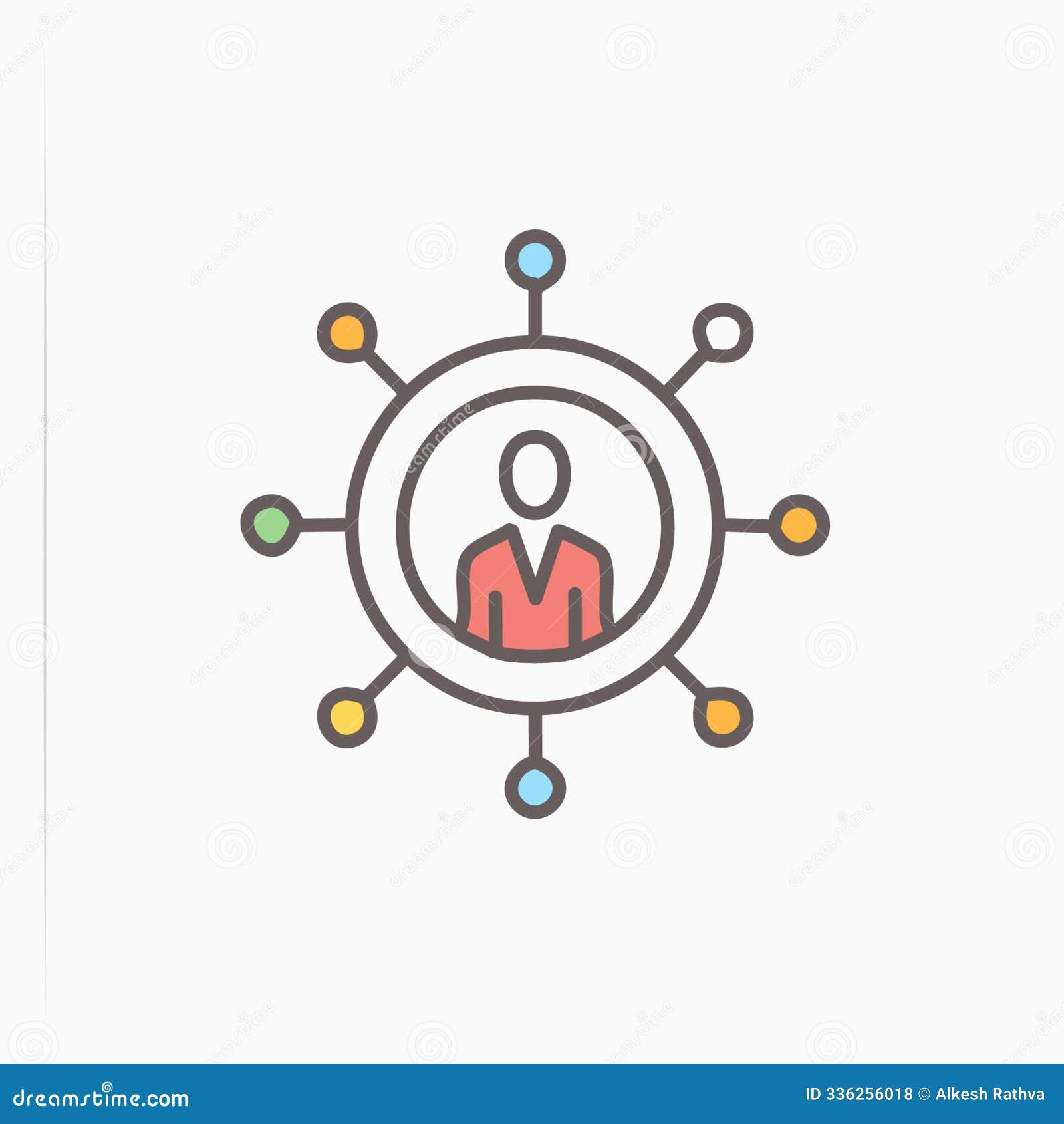 Icon Diagram Created for Symbol of Competence. Stock Illustration ...