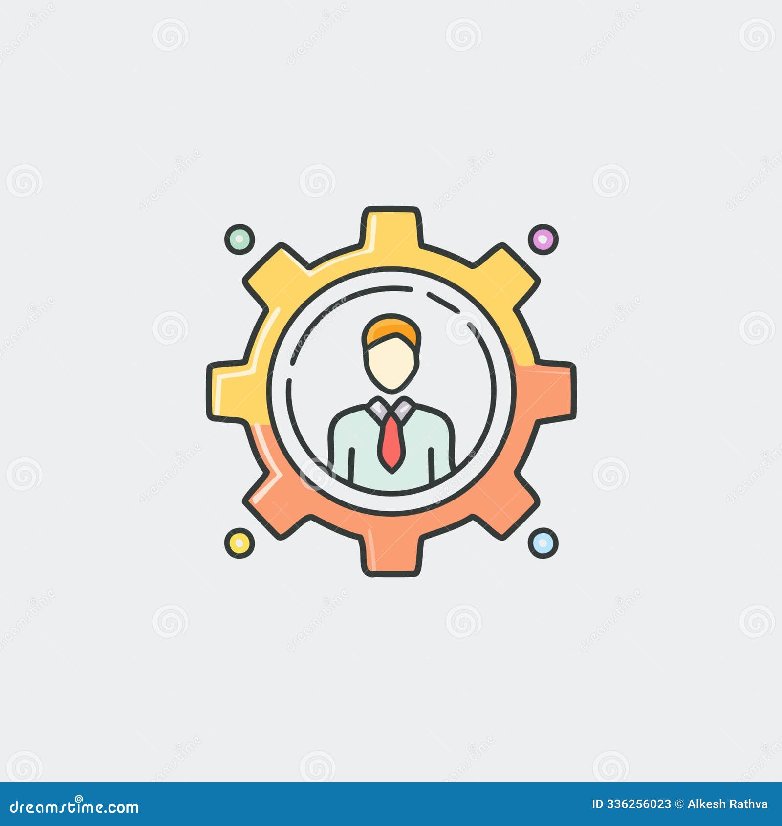 Icon Diagram Created for Symbol of Competence. Stock Illustration ...