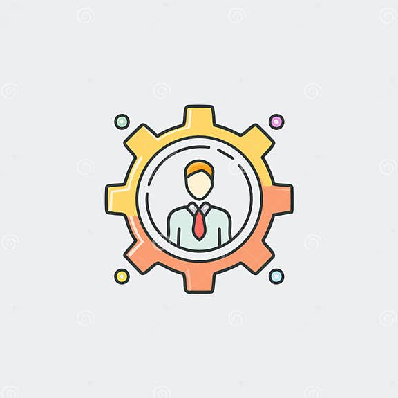 Icon Diagram Created for Symbol of Competence. Stock Illustration ...