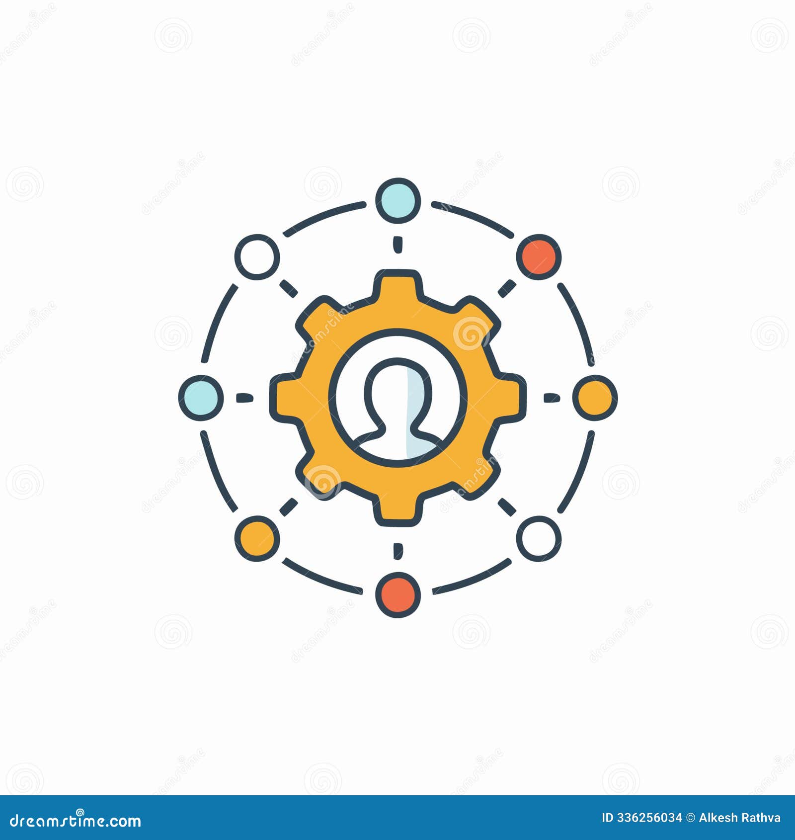 Icon Diagram Created for Symbol of Competence. Stock Illustration ...