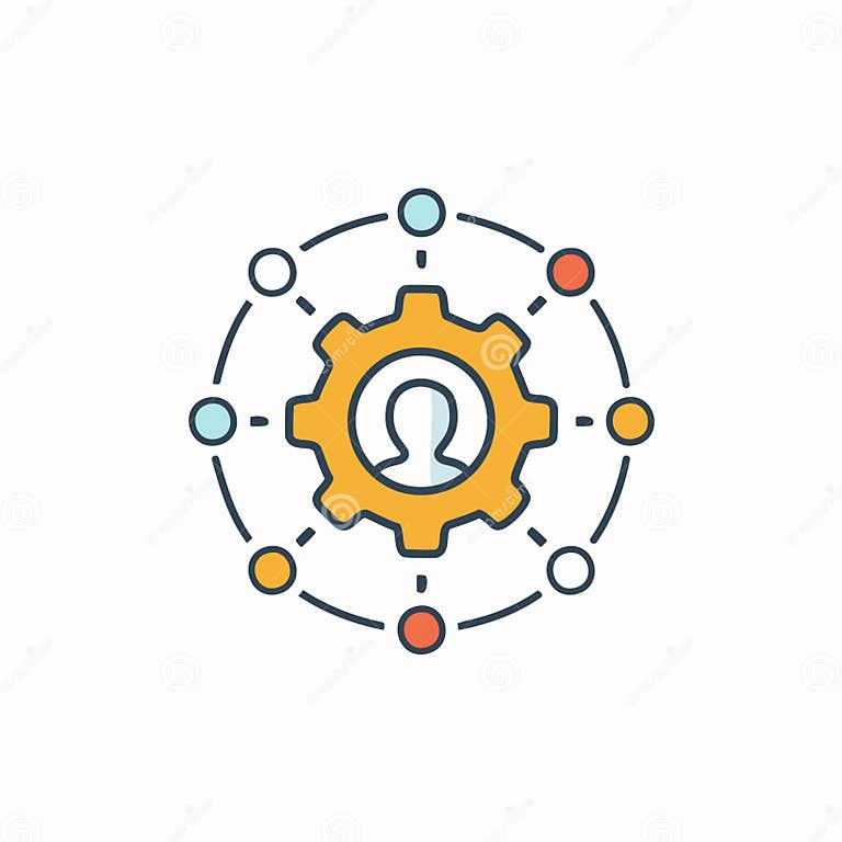 Icon Diagram Created for Symbol of Competence. Stock Illustration ...