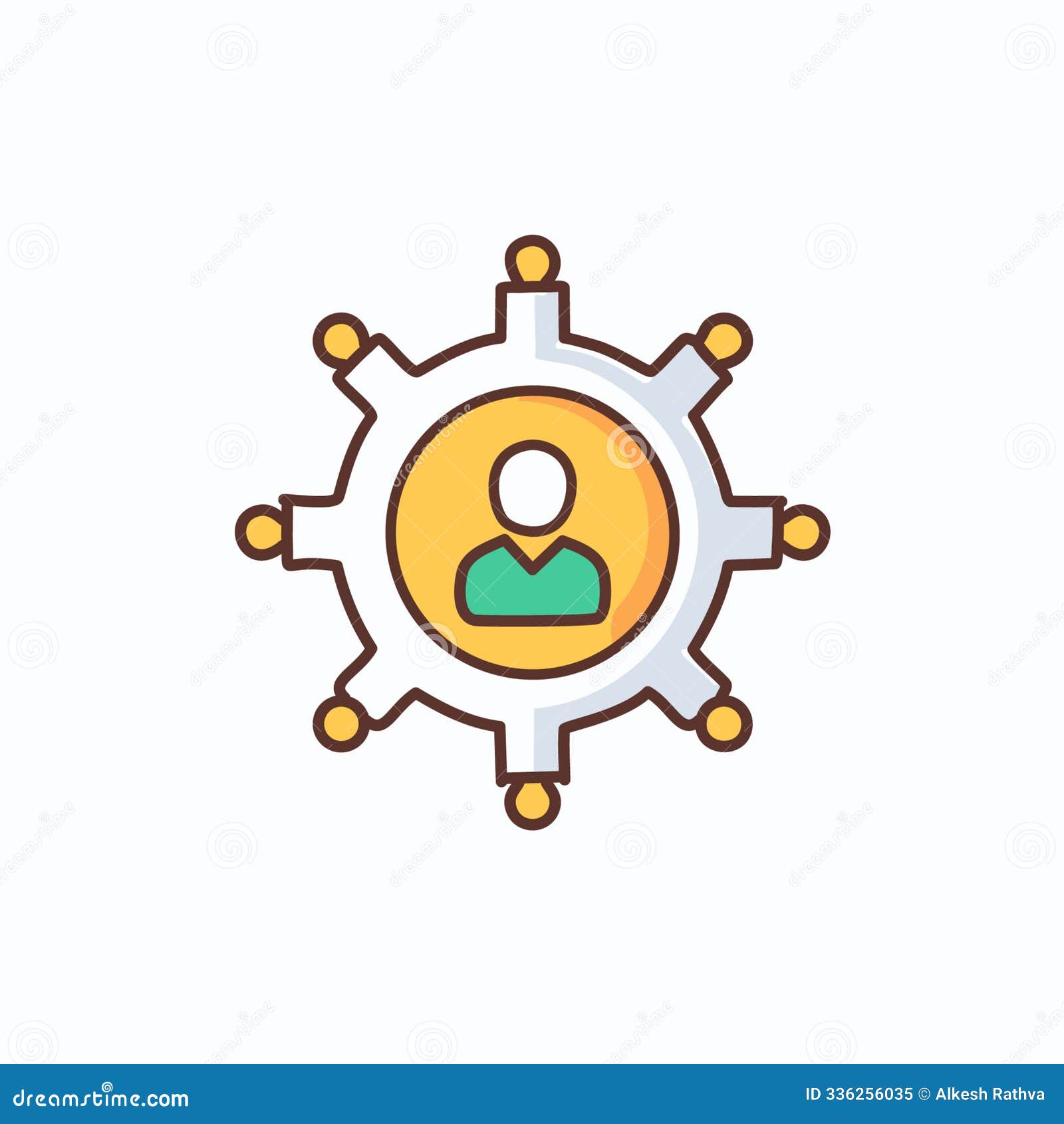 Icon Diagram Created for Symbol of Competence. Stock Illustration ...